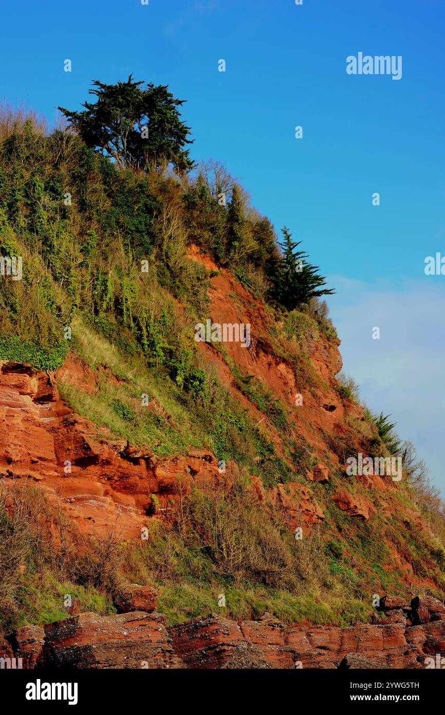 Red Rock Cliff Face Stock Photo - Alamy