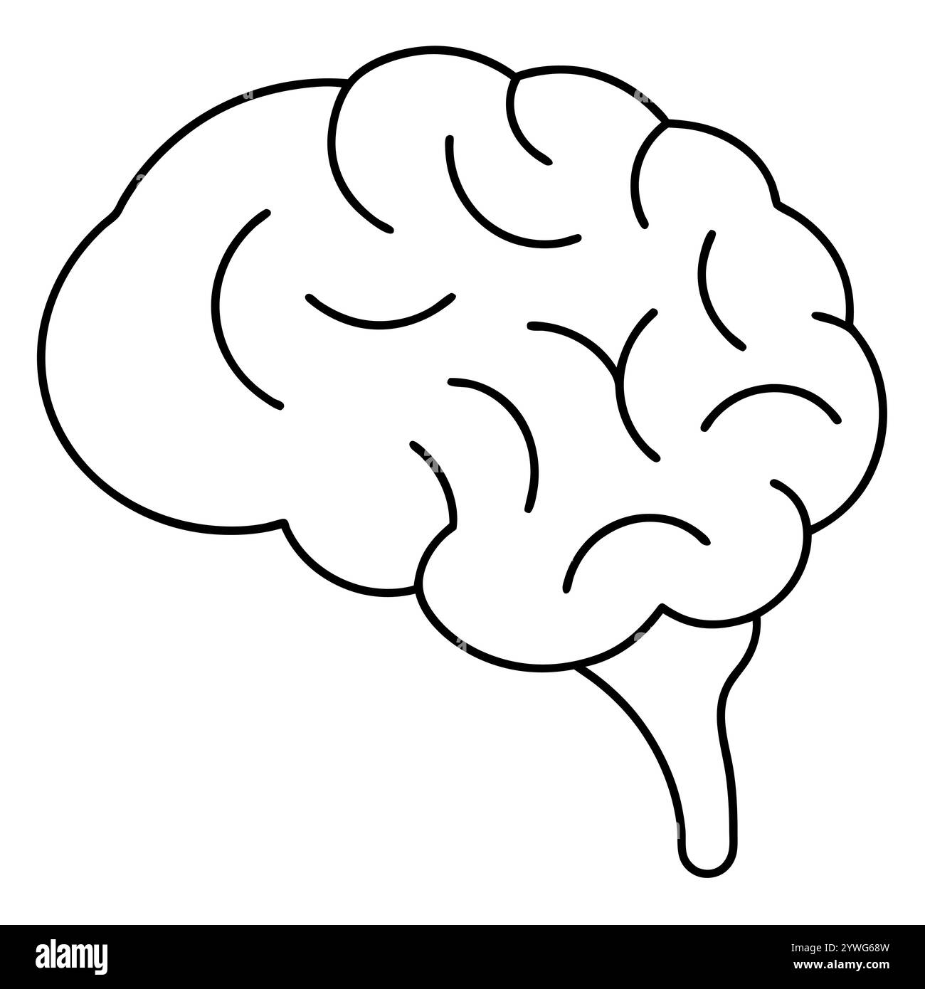 Continuous one line drawing of human brain line art vector illustration ...