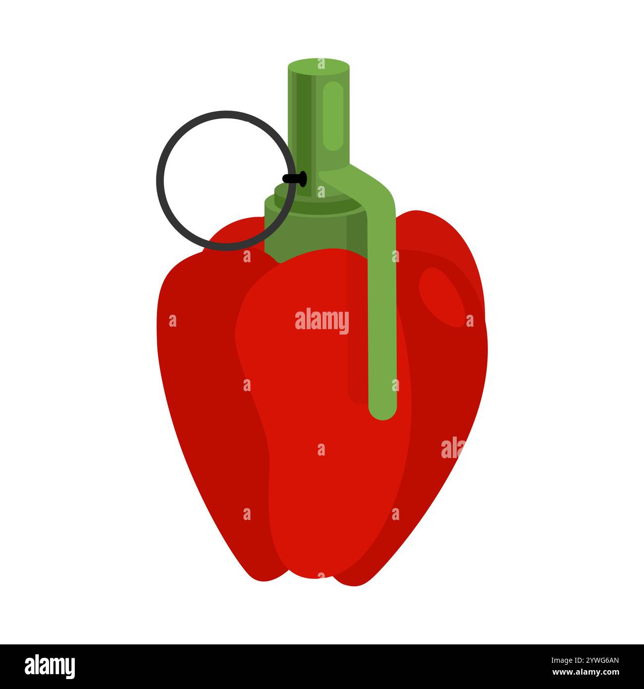 Bulgarian pepper grenade. Vegetable explosion. Sweet pepper explosion ...