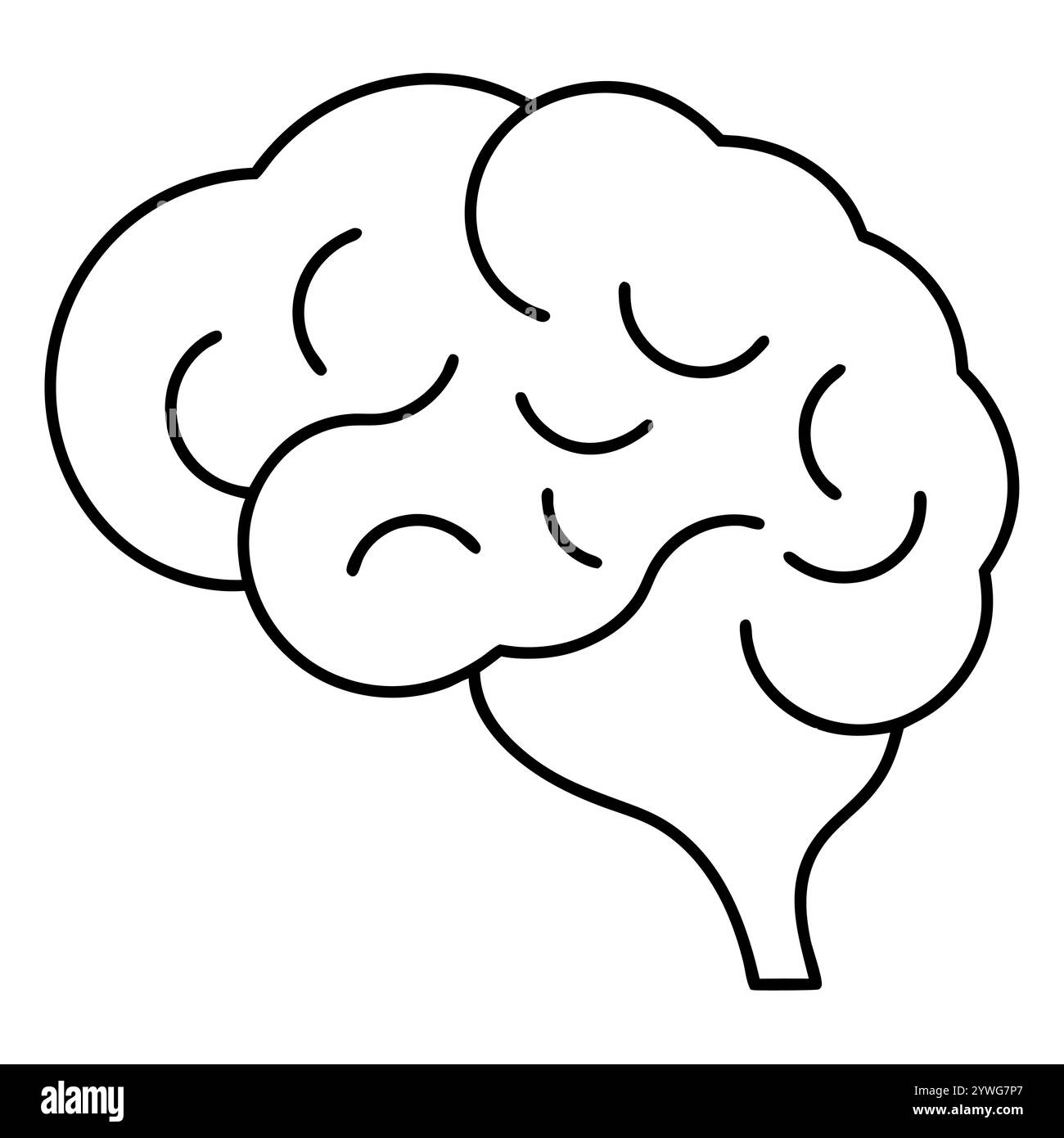 Continuous one line drawing of human brain line art vector illustration ...