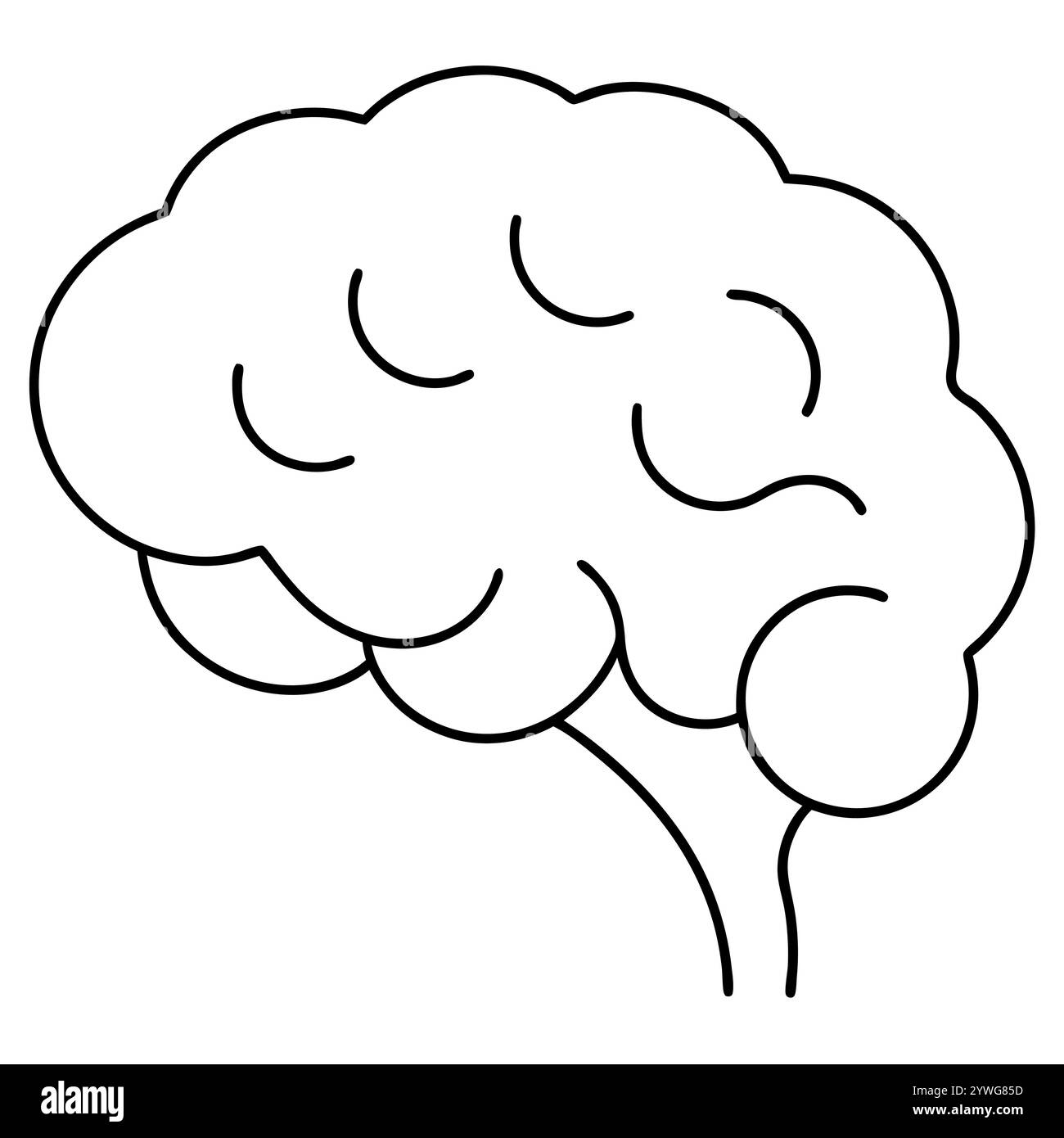 Continuous one line drawing of human brain line art vector illustration ...