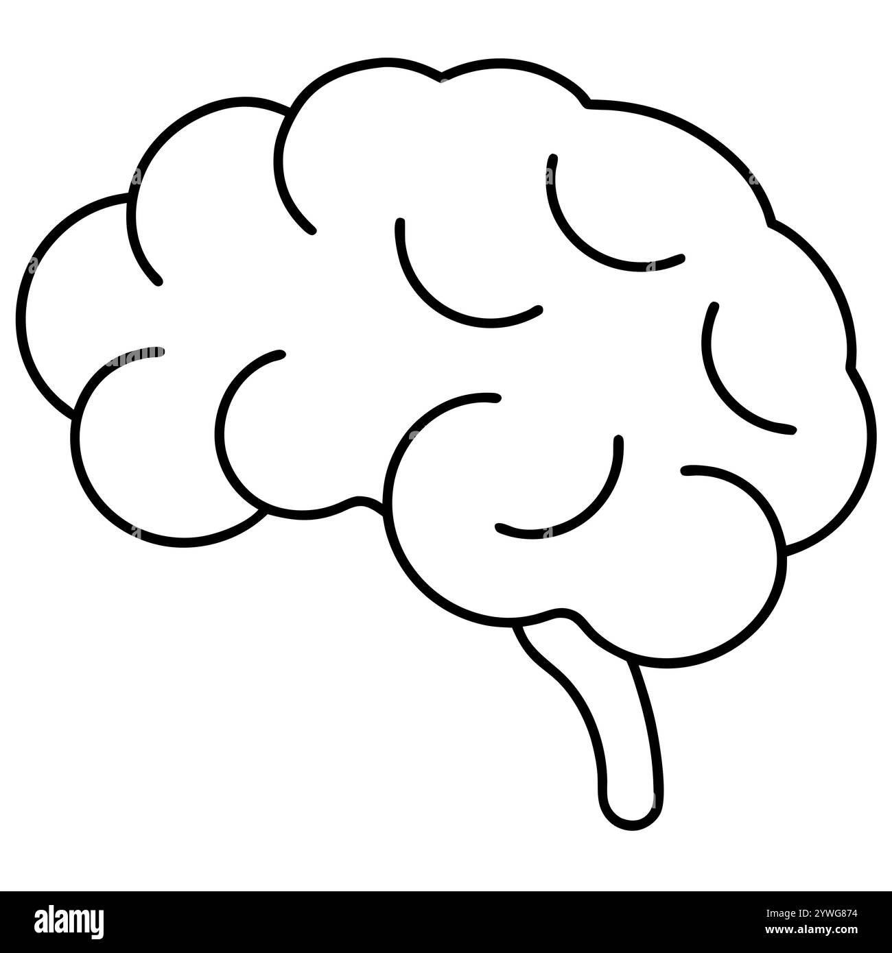 Continuous one line drawing of human brain line art vector illustration ...