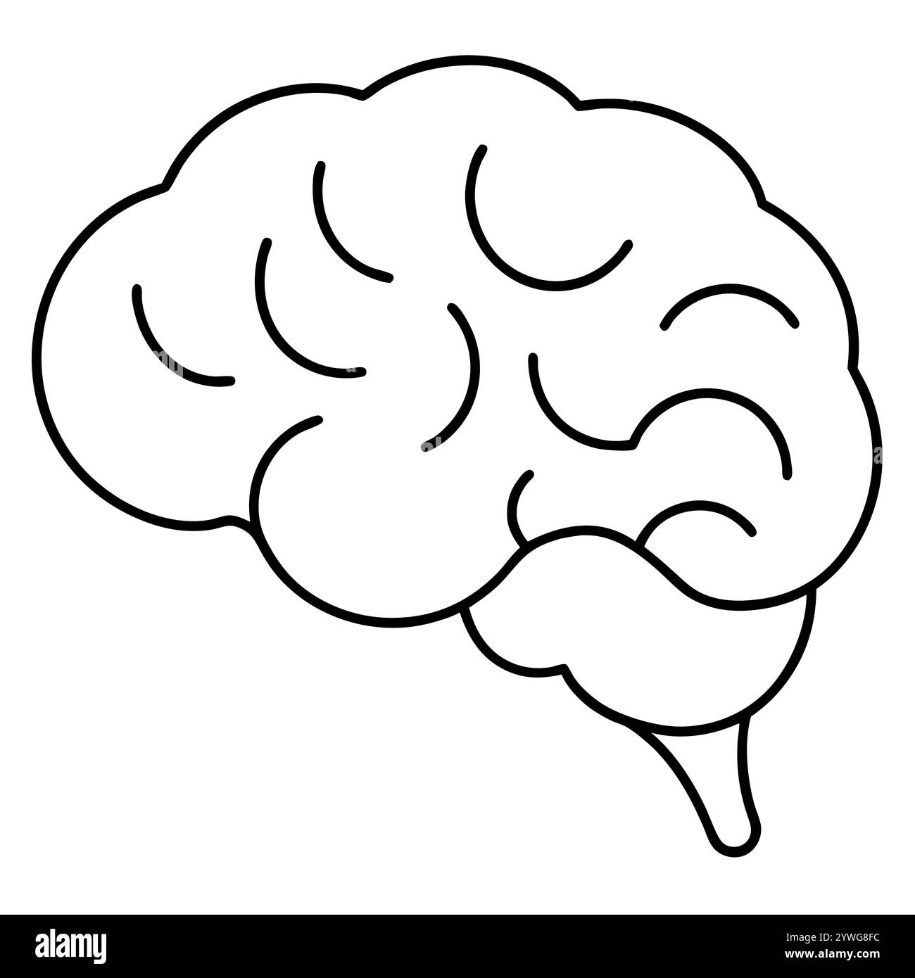 Continuous one line drawing of human brain line art vector illustration ...
