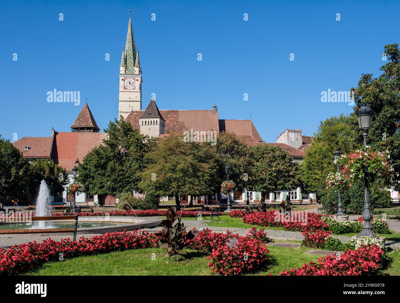 Piața Regele Ferdinand I (King Ferdinand I Square), Mediaș, Sibiu ...