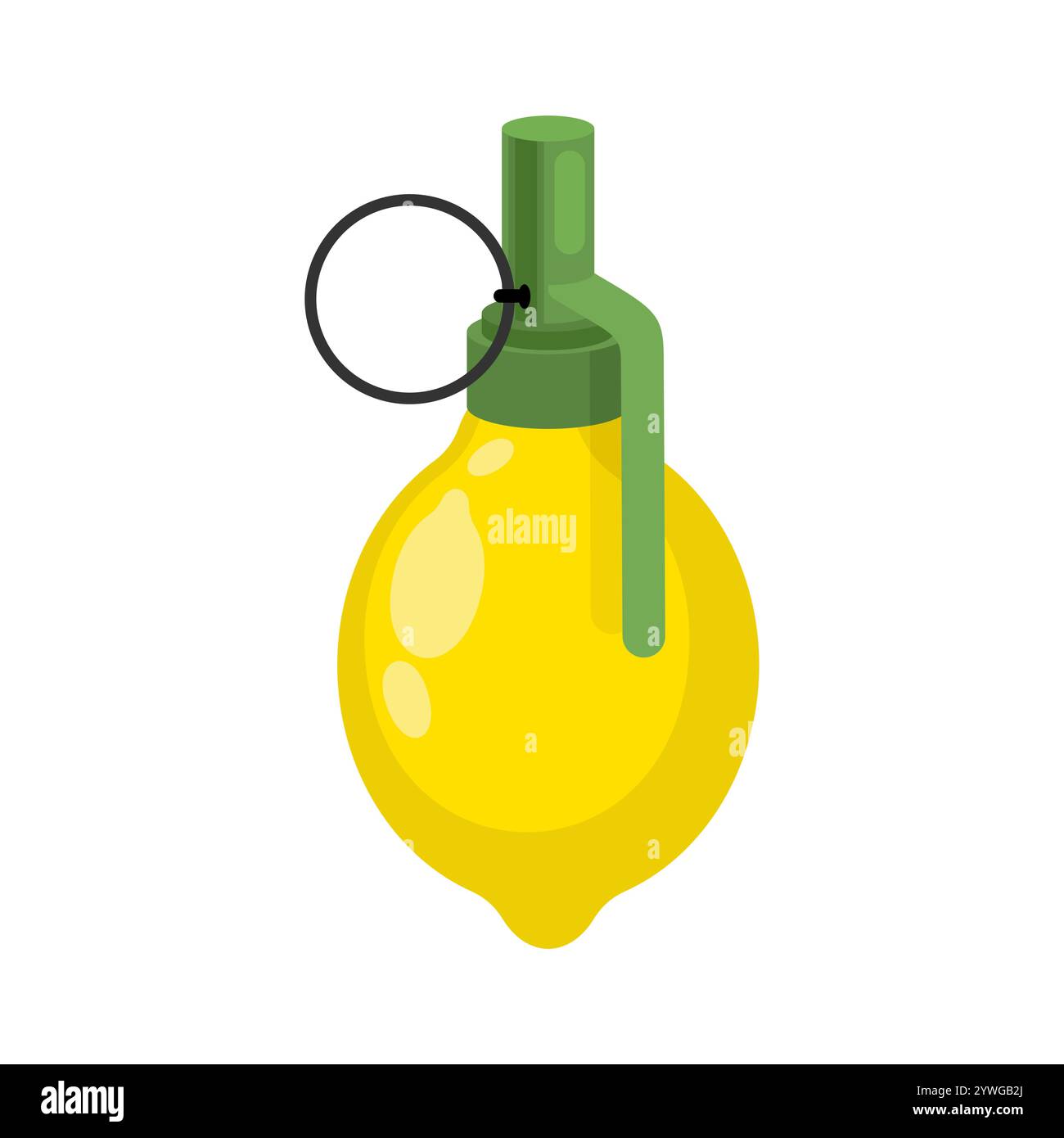 Lemon grenade isolated. Fruit explosion. Lemon juice explosive. Juice concept Stock Vector Image ...