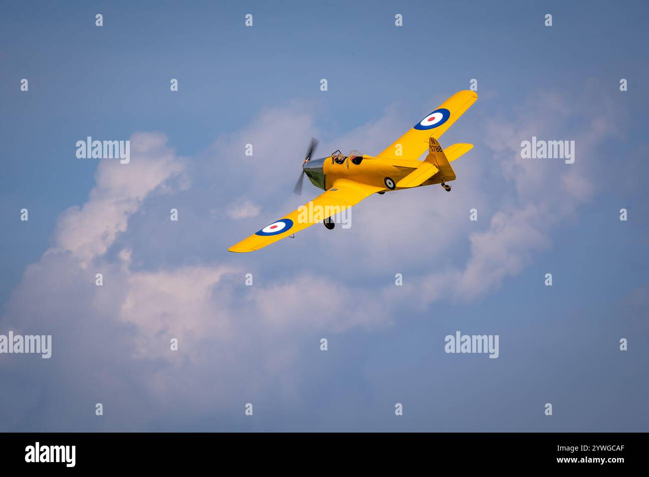 1941 Miles M.14 Magister, airborne at the Best of British Air Show held ...