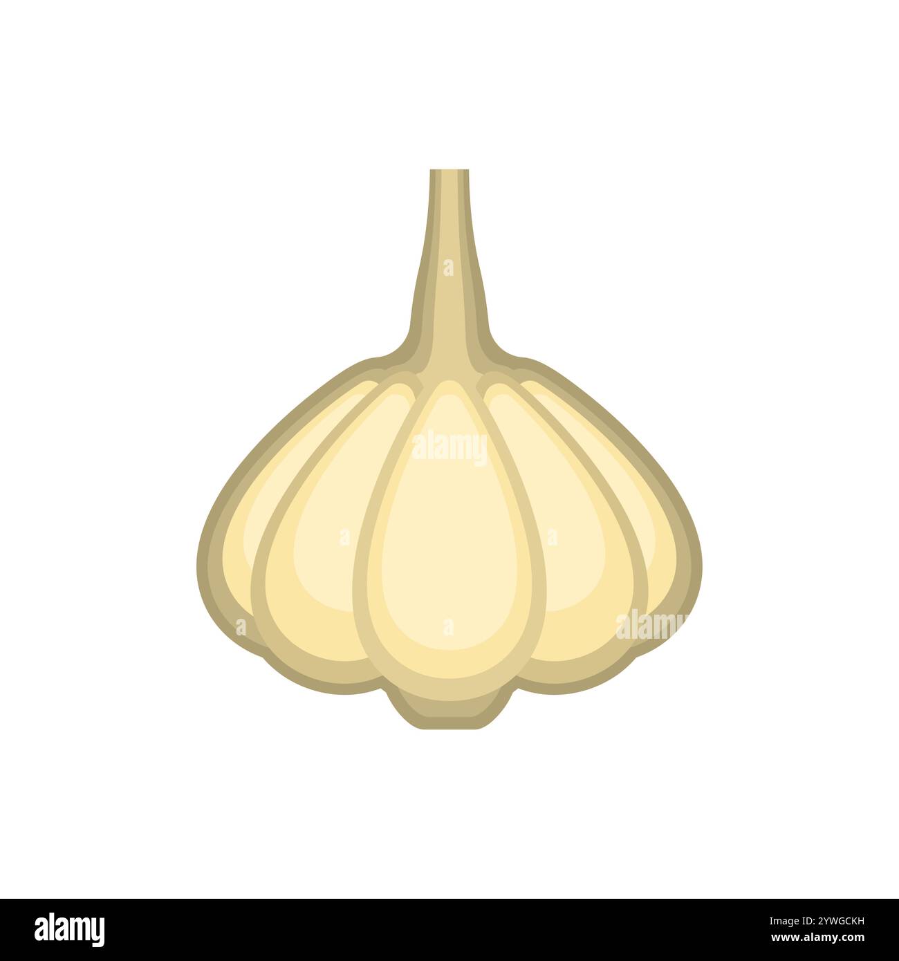 Garlic icon in doodle Stock Vector Images - Alamy