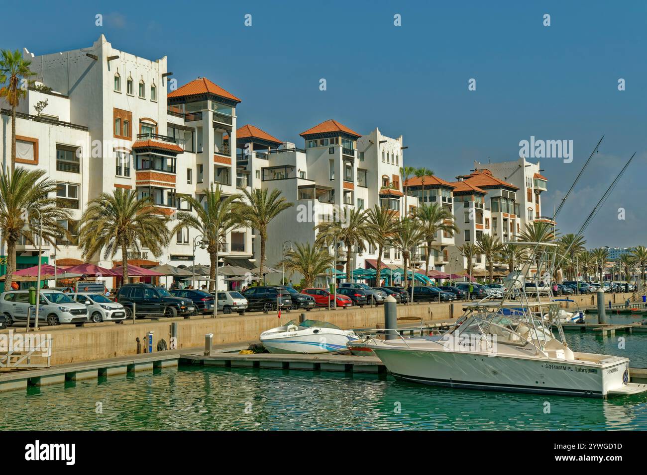 The public marina at Agadir in Souss-Massa Province, south west Morocco ...
