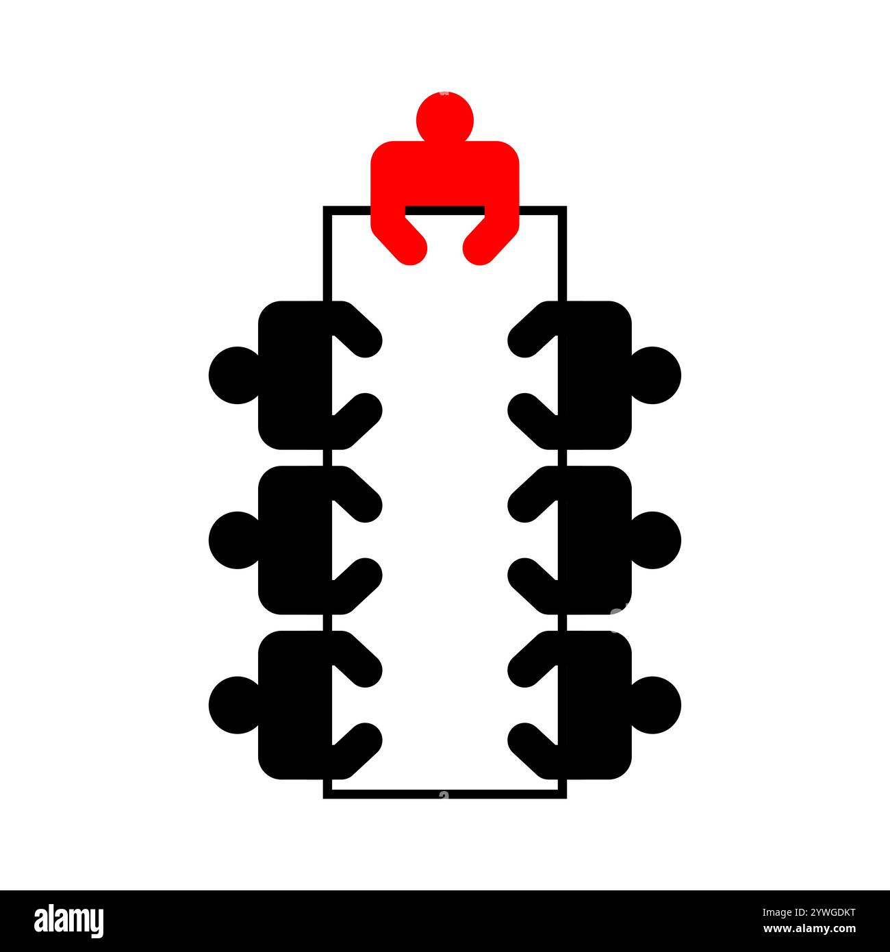 Meeting at table sign. Conference in office symbol. session icon Stock ...