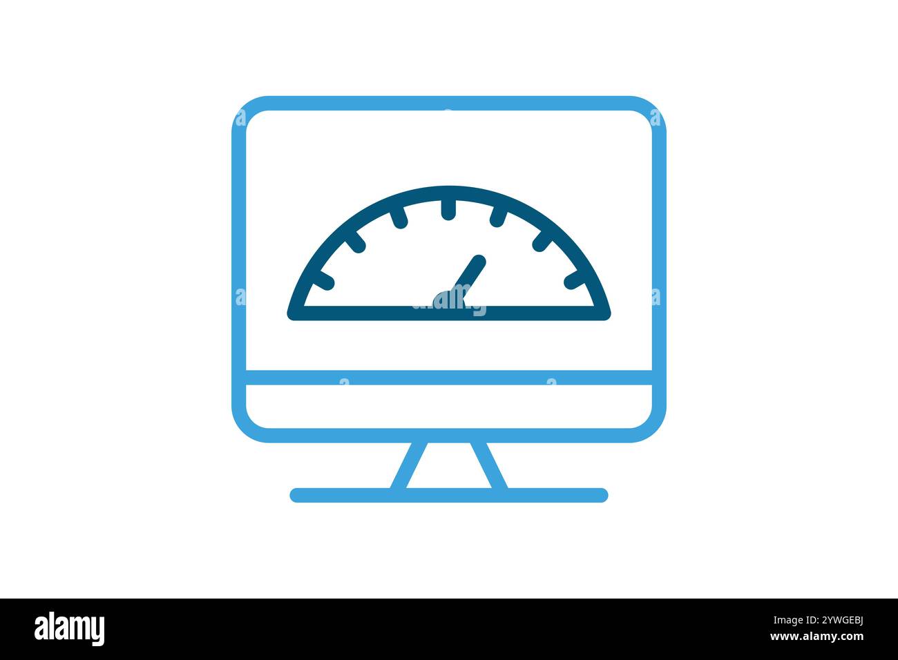 Performance icon. line icon style. icon related to IT. IT architecture ...