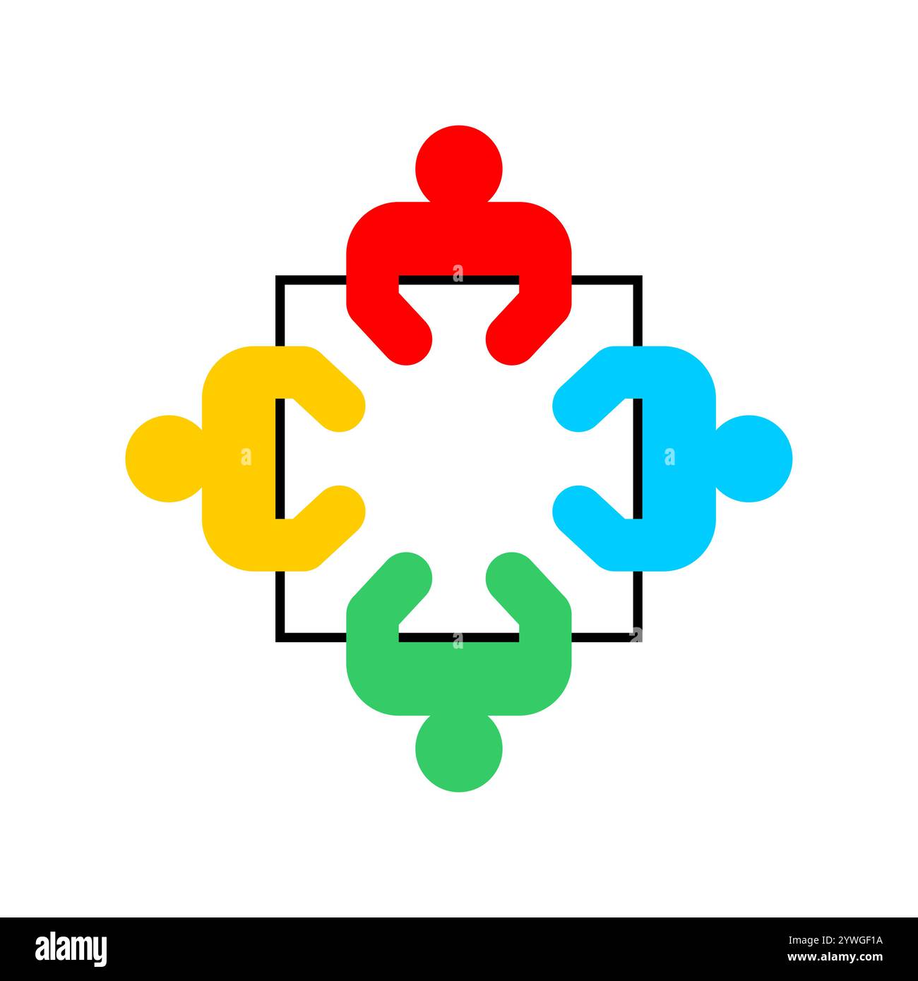 Woman meeting female friend Stock Vector Images - Alamy