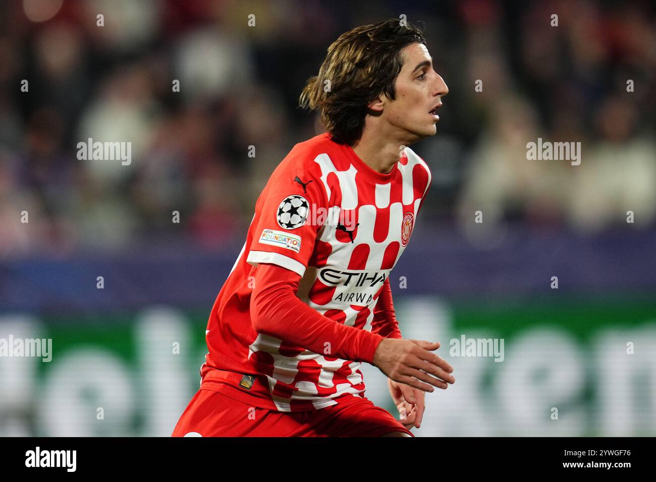 Girona, Spain. 11th Dec, 2024. Brian Gil of Girona FC during the UEFA ...