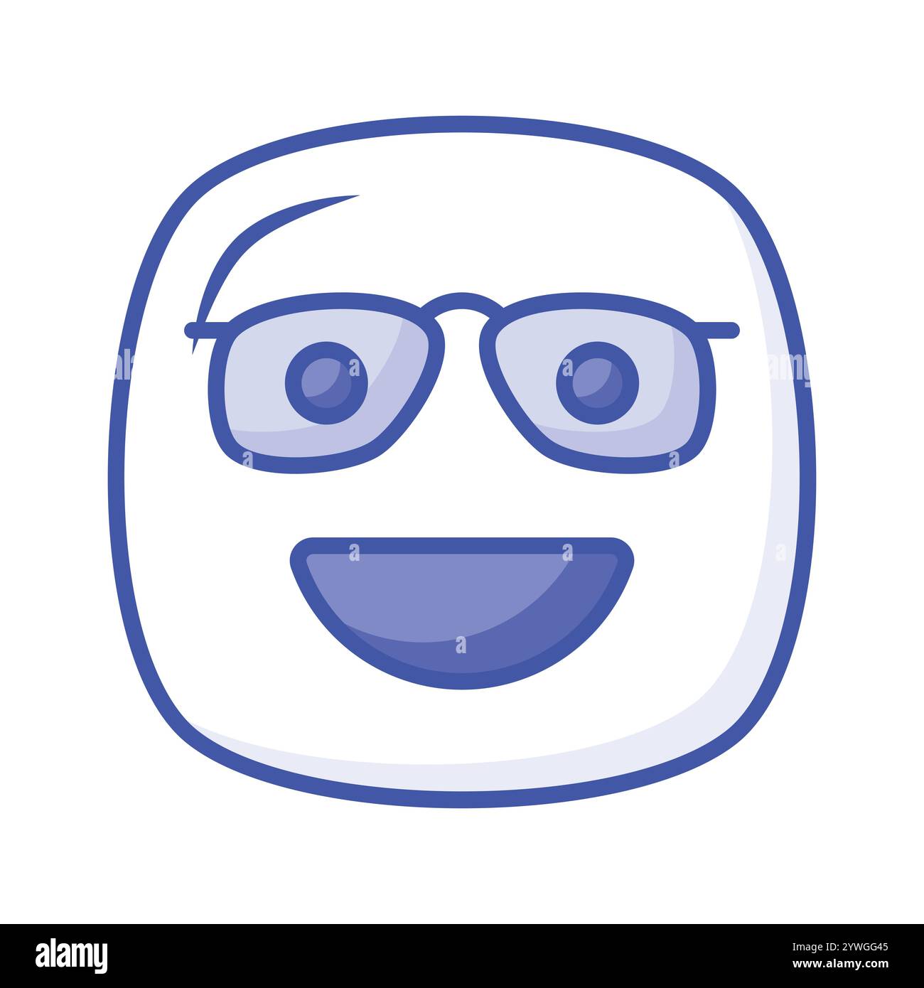 Nerd emoticon Cut Out Stock Images & Pictures - Alamy
