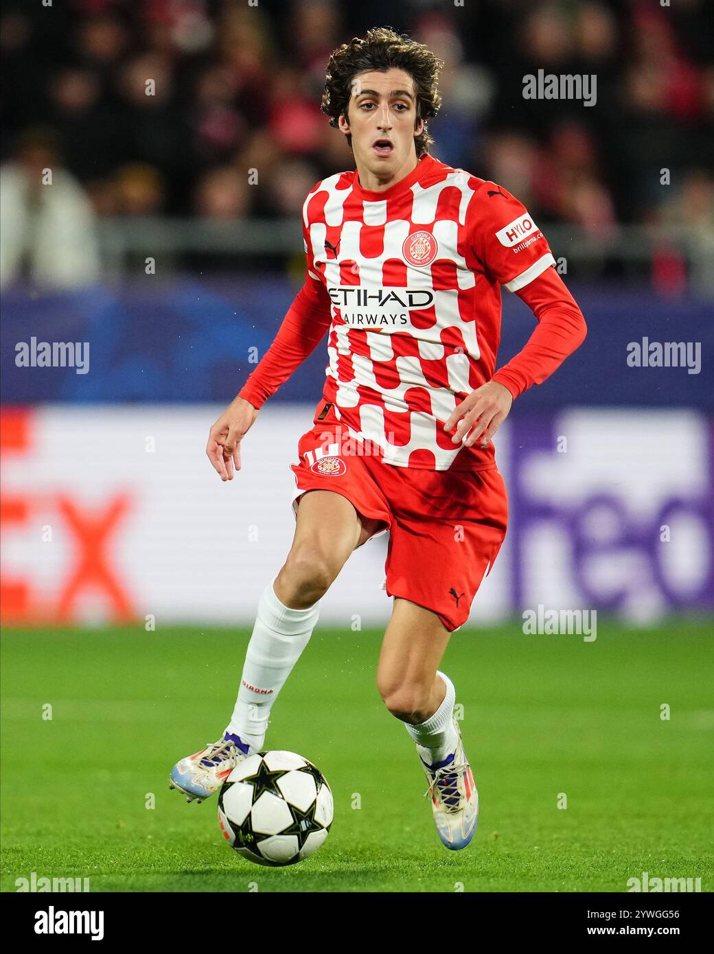Girona, Spain. 11th Dec, 2024. Brian Gil of Girona FC during the UEFA ...