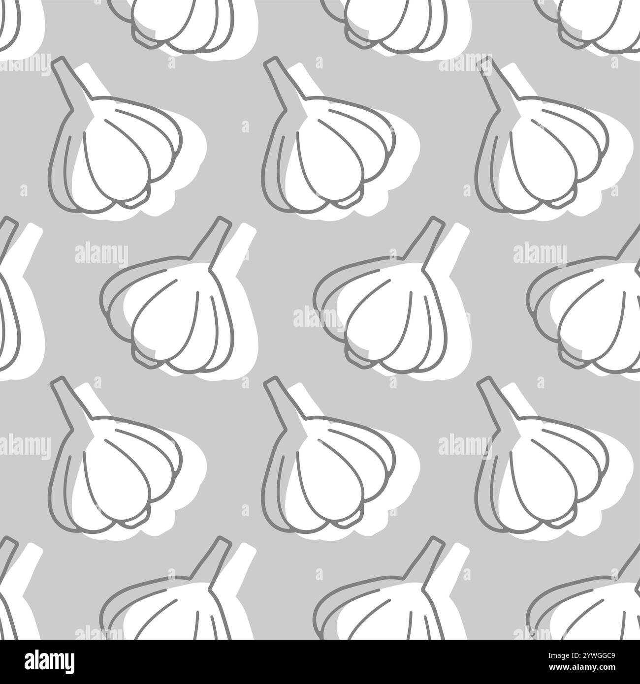 Garlic pattern seamless. Vegetable background. Vegetables texture Stock ...