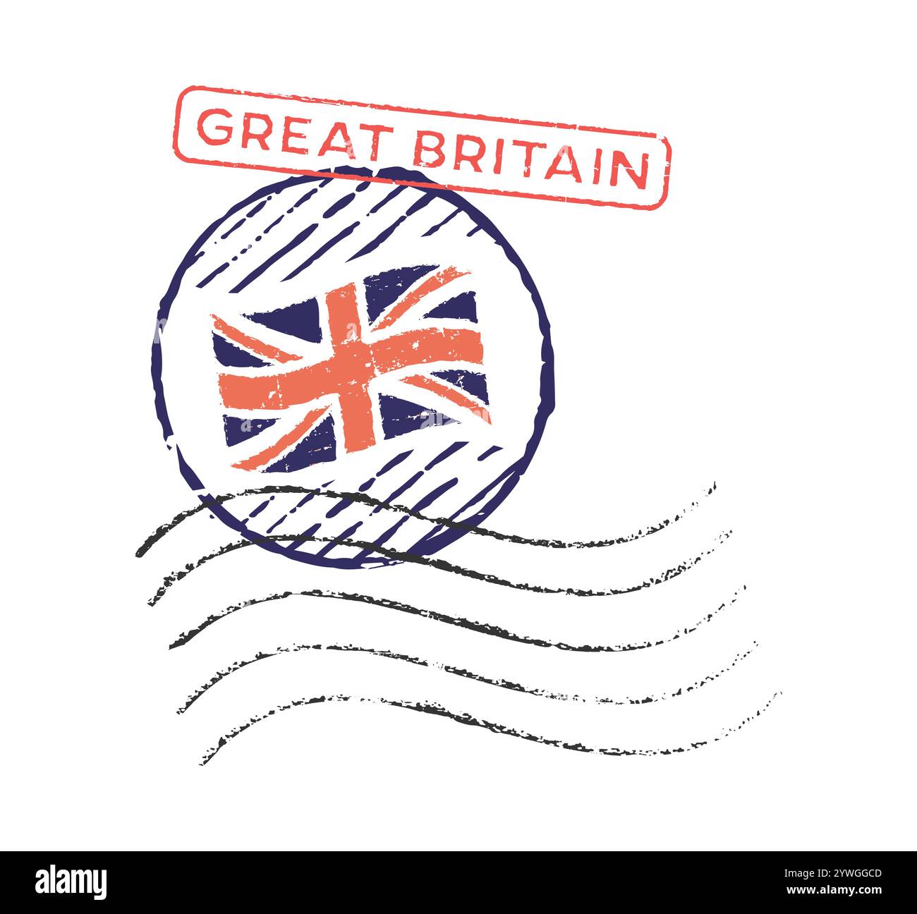 Stamps british passport Stock Vector Images - Alamy