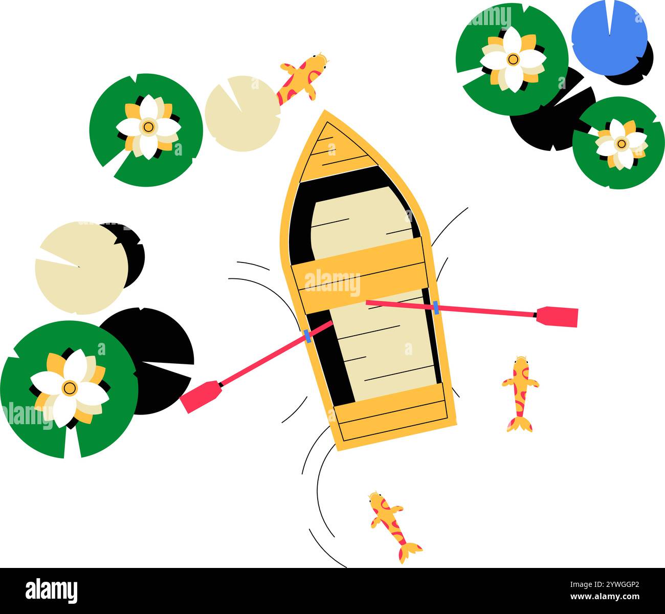 Lakeside water activities Cut Out Stock Images & Pictures - Alamy