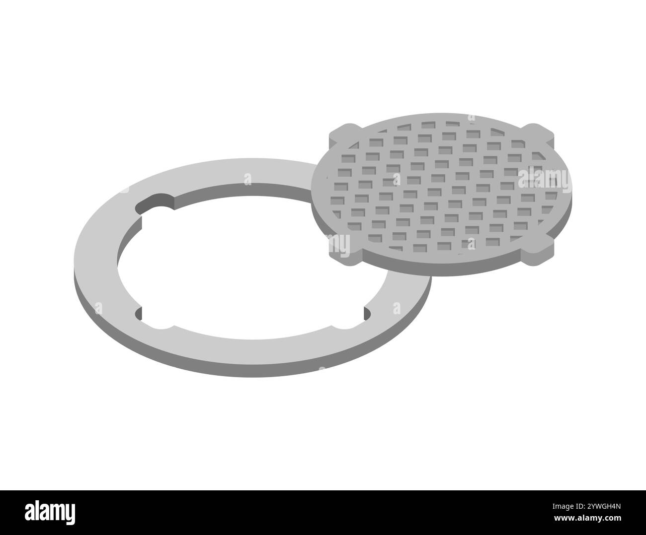 Concrete manhole Stock Vector Images - Alamy