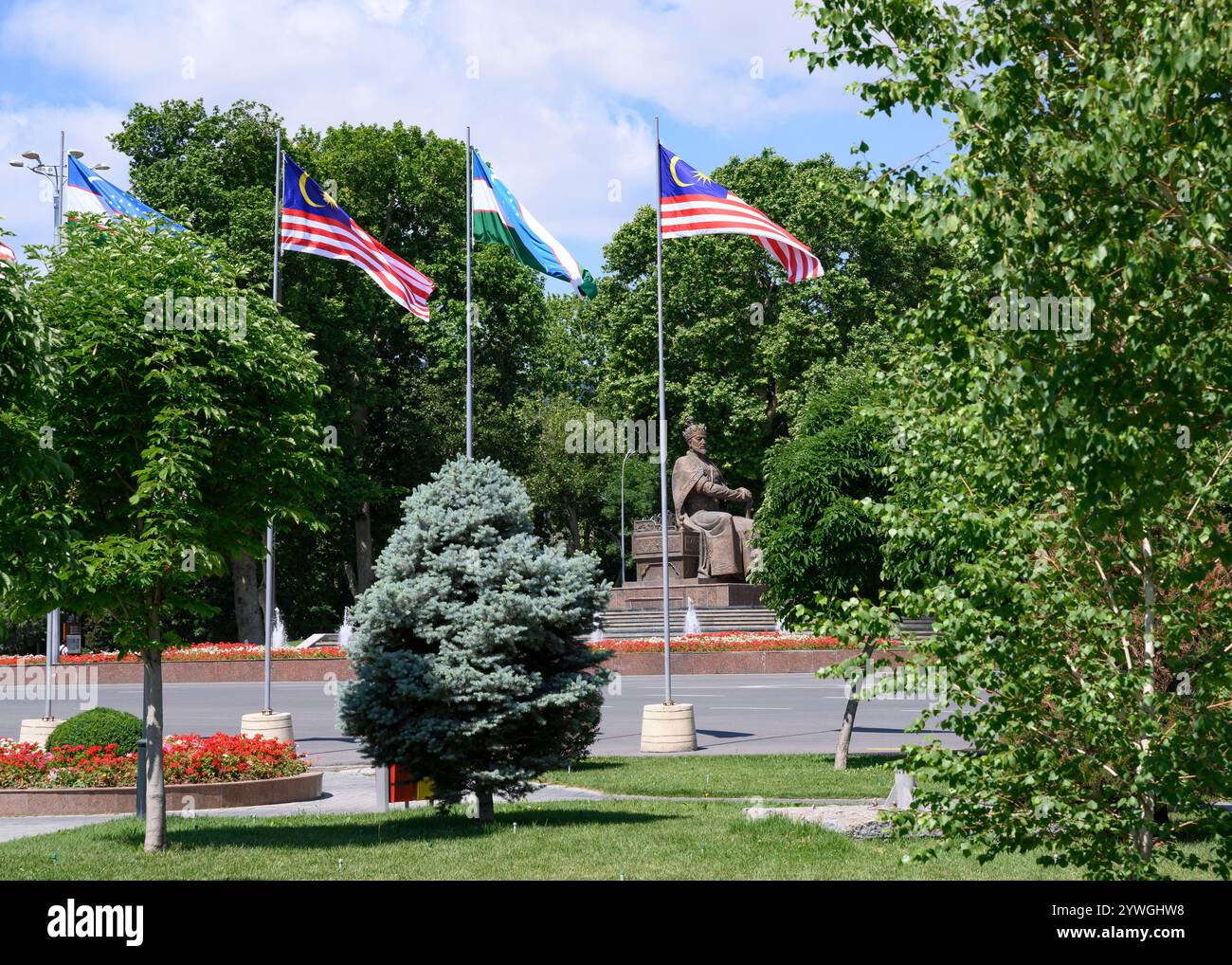 Malaysia uzbekistan flag hi-res stock photography and images - Alamy