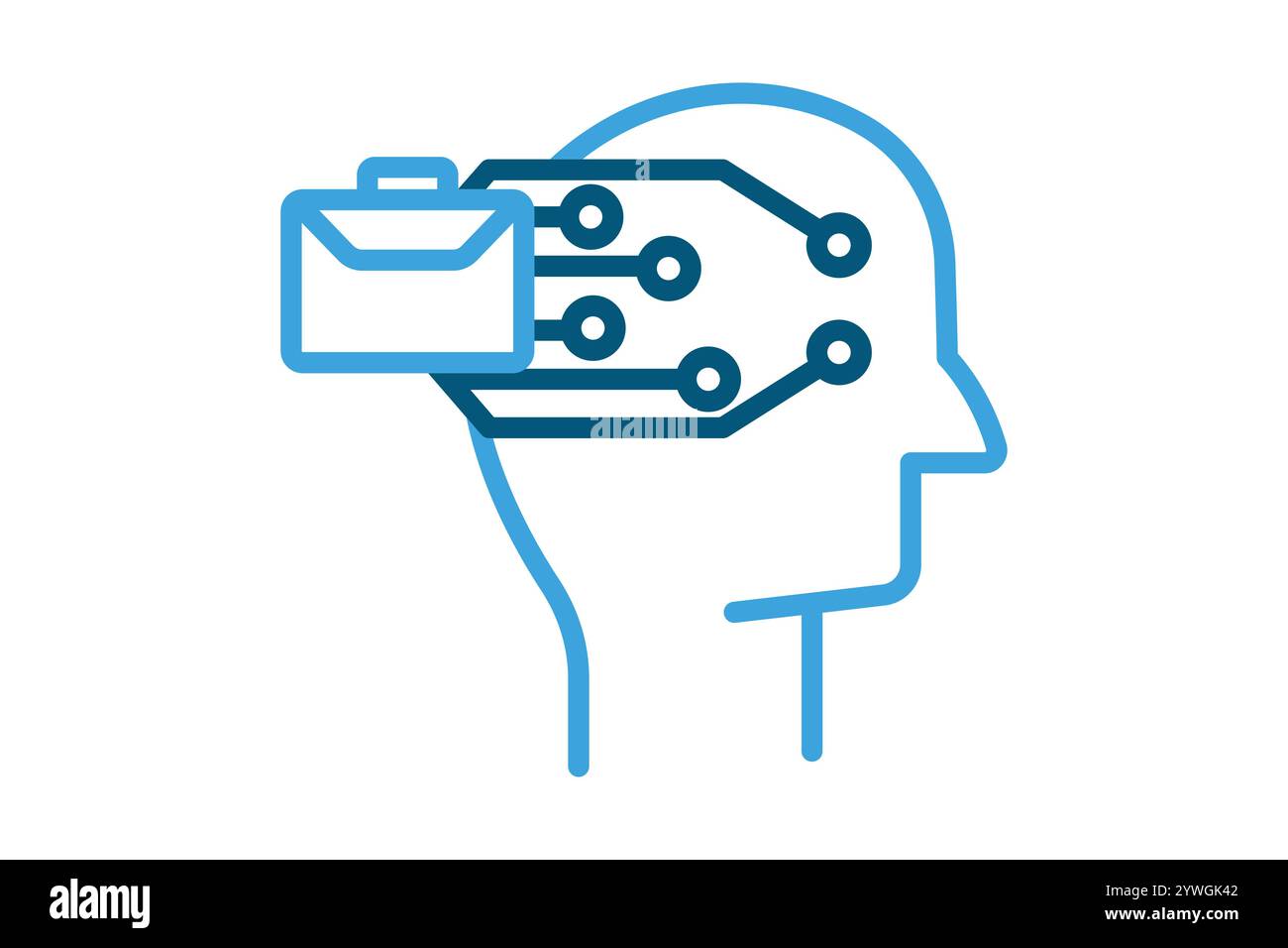Business intelligence icon. line icon style. icon related to IT ...