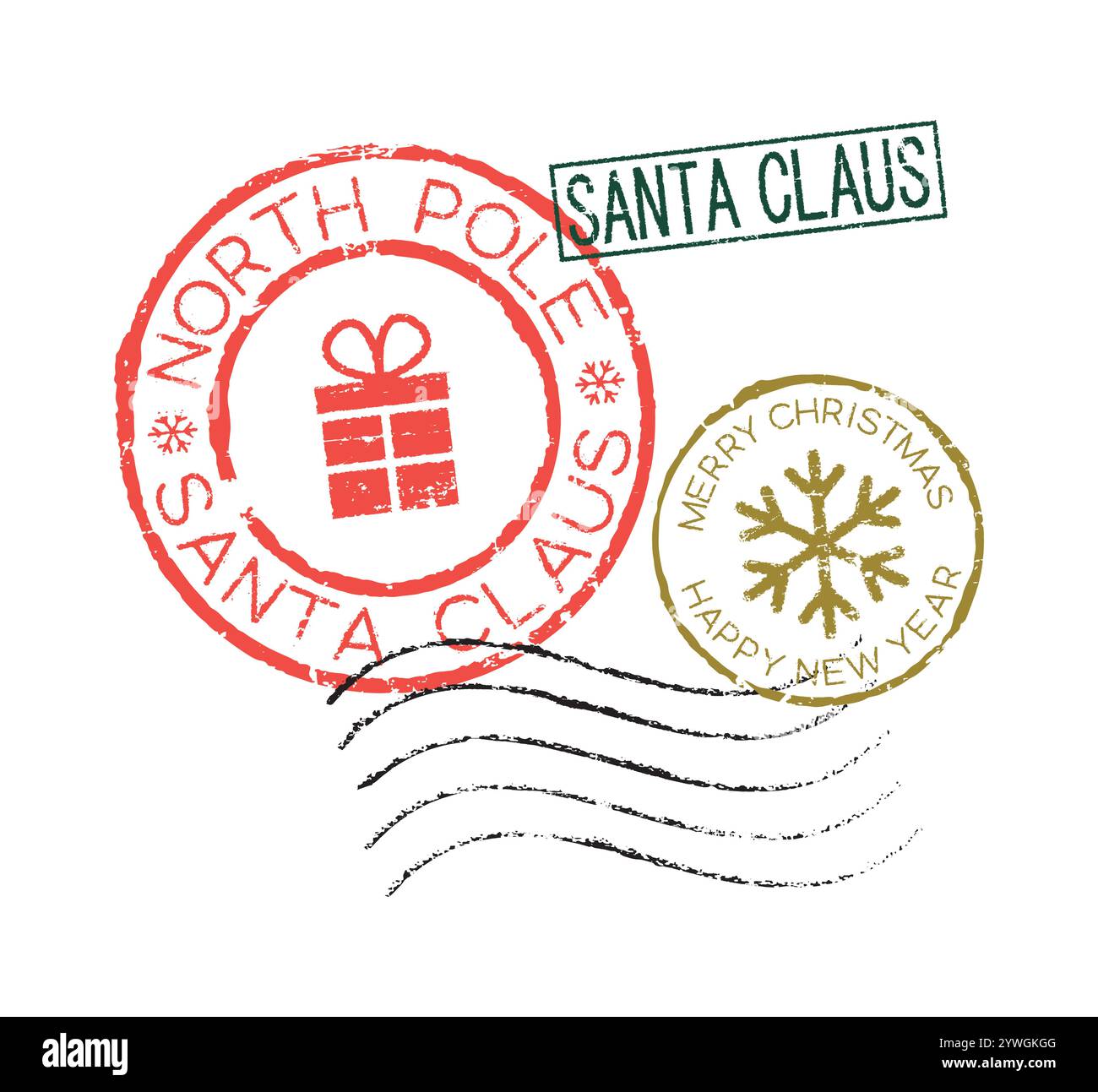 Santa Claus North Pole Stamp