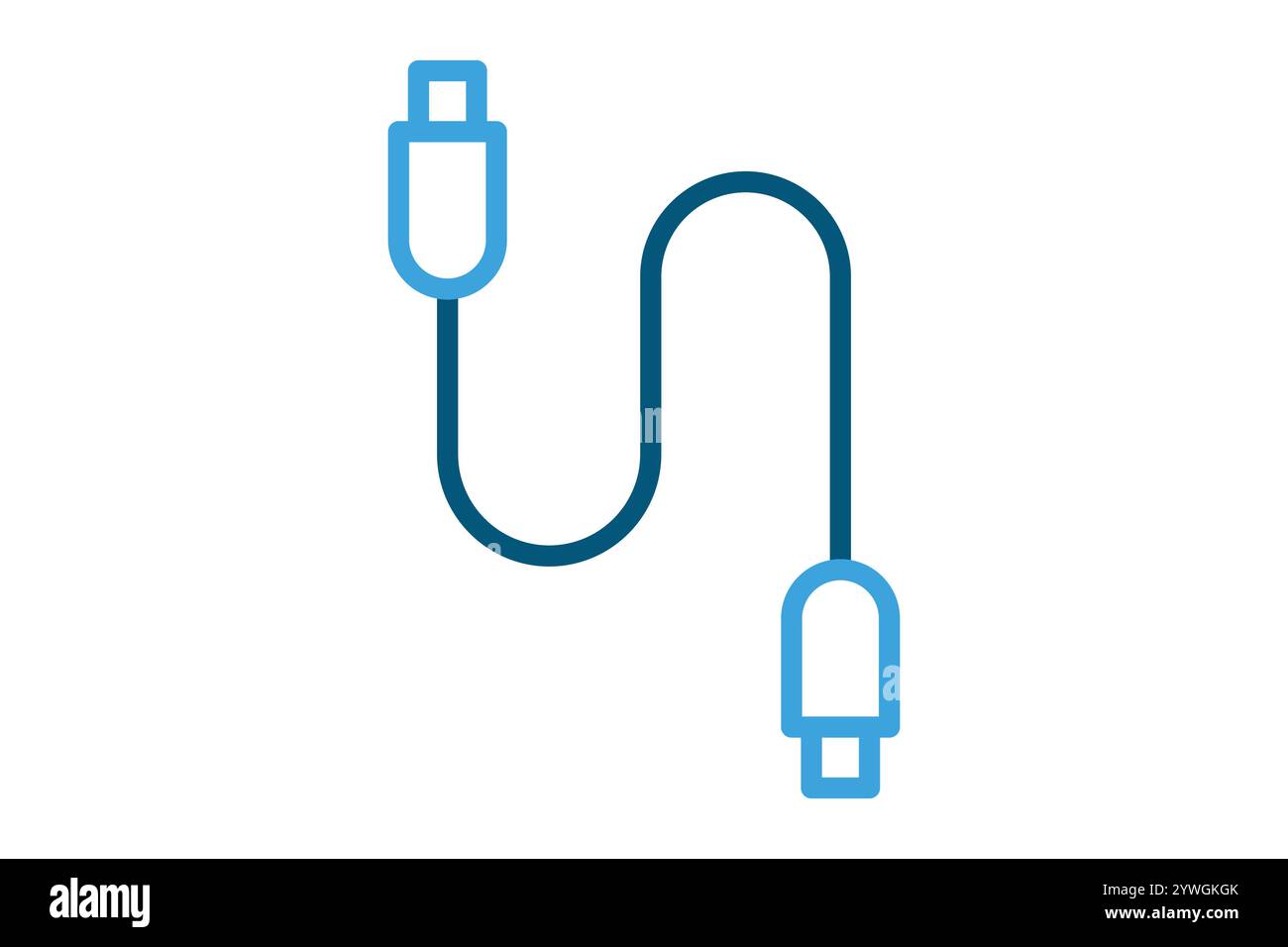 Cable icon. line icon style. icon related to technology. IT ...