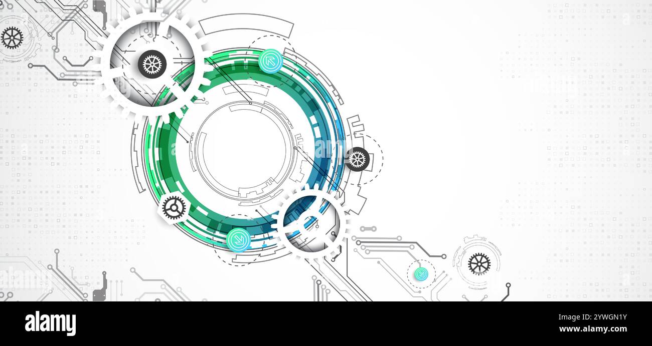 Abstract background. Scientific and technological concept with the use ...