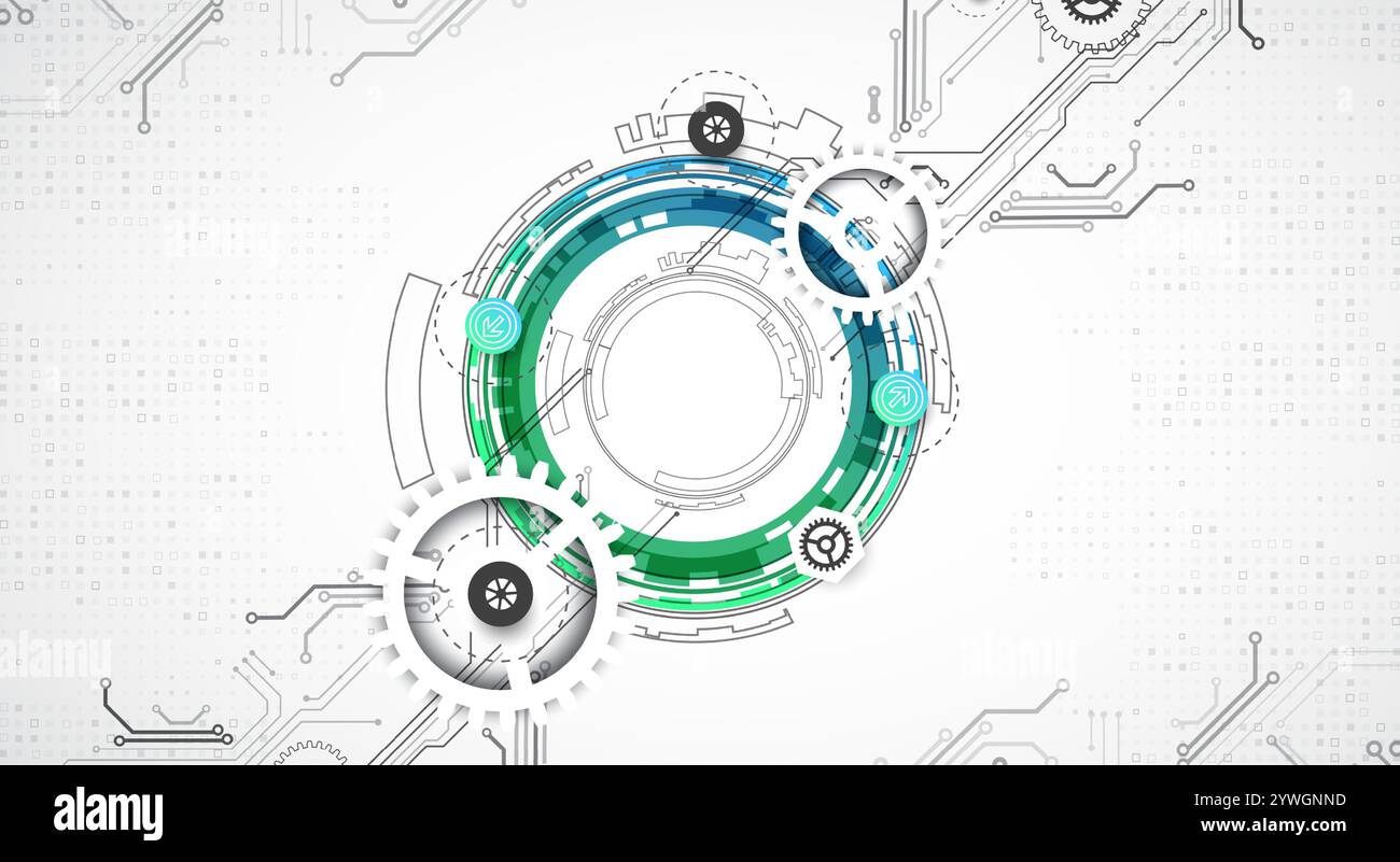 Abstract background. Scientific and technological concept with the use ...