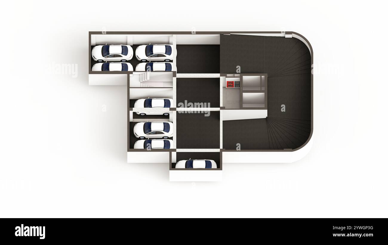 Parking staircase Cut Out Stock Images & Pictures - Alamy