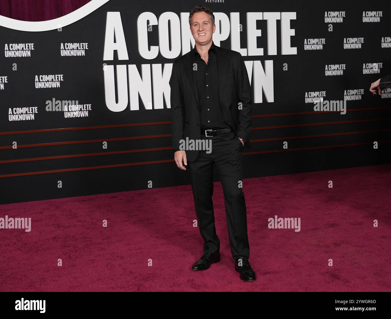Nick Baxter arrives at A COMPLETE UNKNOWN World Premiere held at the ...