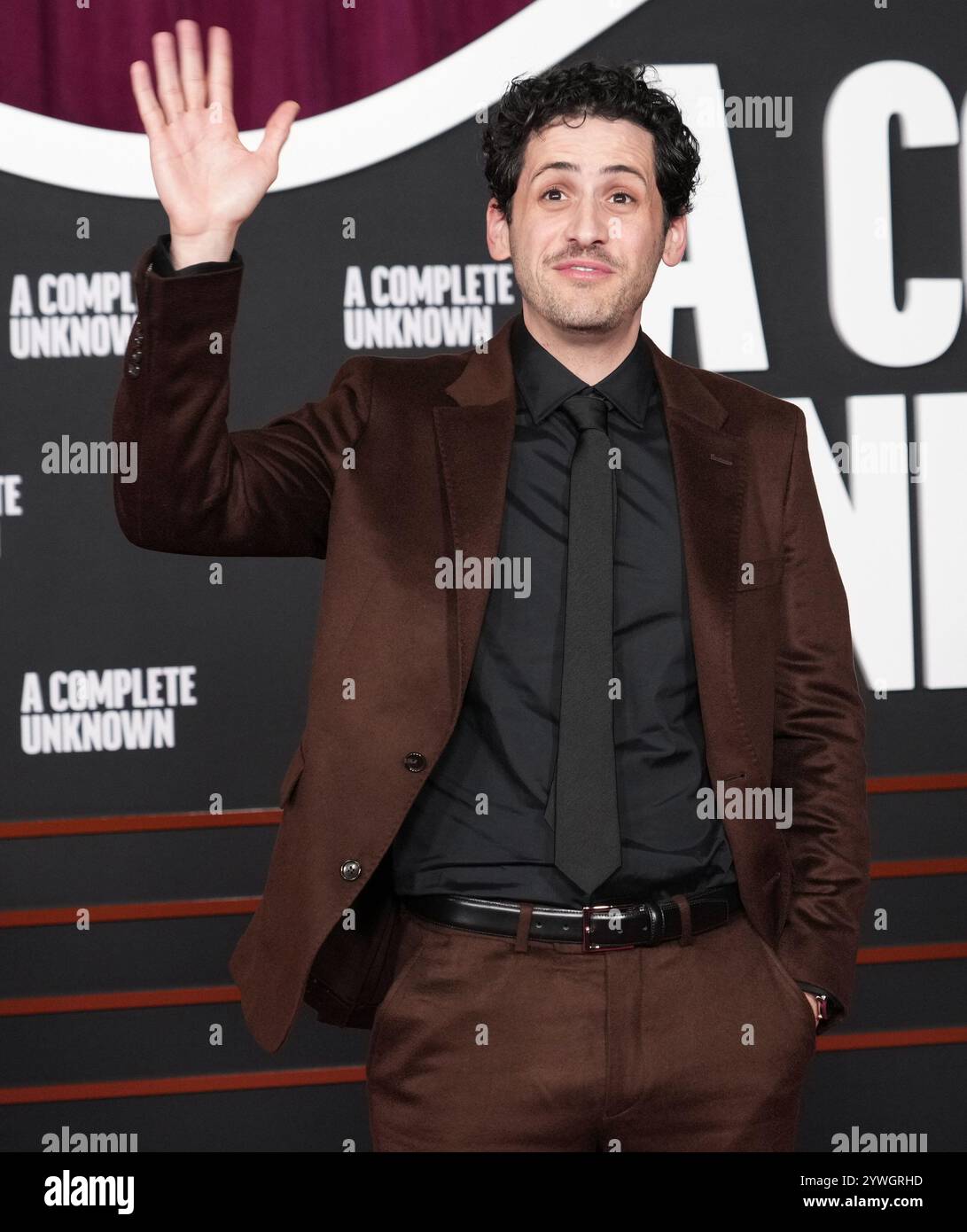 Nick Pupo arrives at A COMPLETE UNKNOWN World Premiere held at the ...