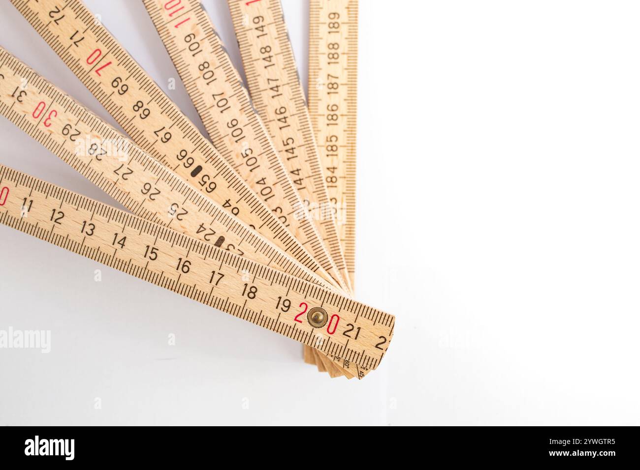 Abstract backdrop with a arranged wooden measuring meter, close up ...