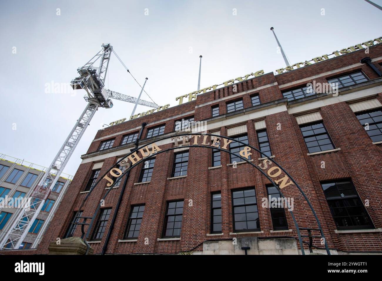 Construction and building work at Aire Park,Leeds, West Yorkshire on ...