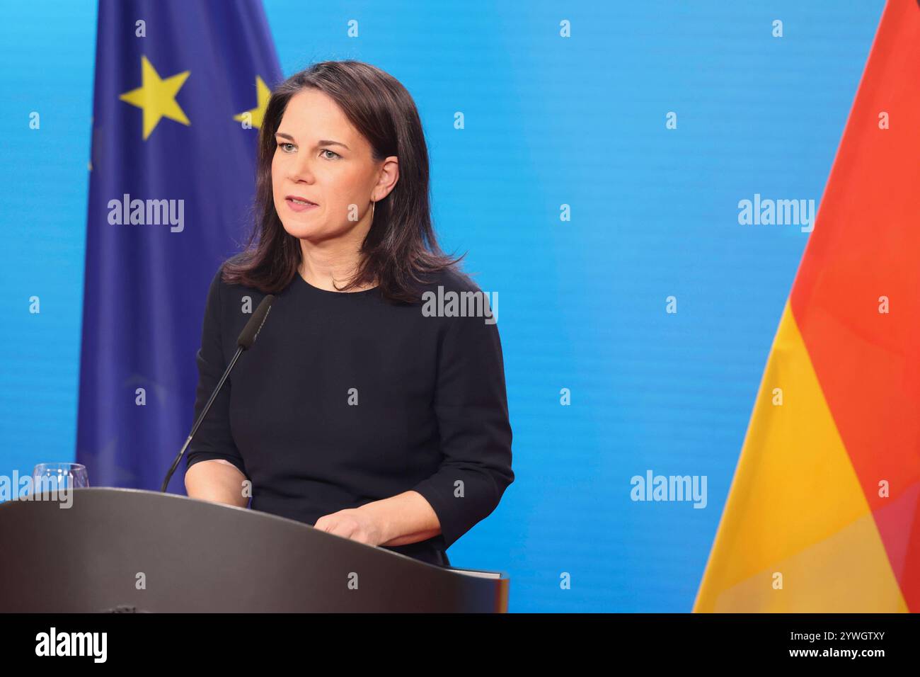 Annalena Baerbock, Aussenministerin, beim Pressestatement zur Lage in ...
