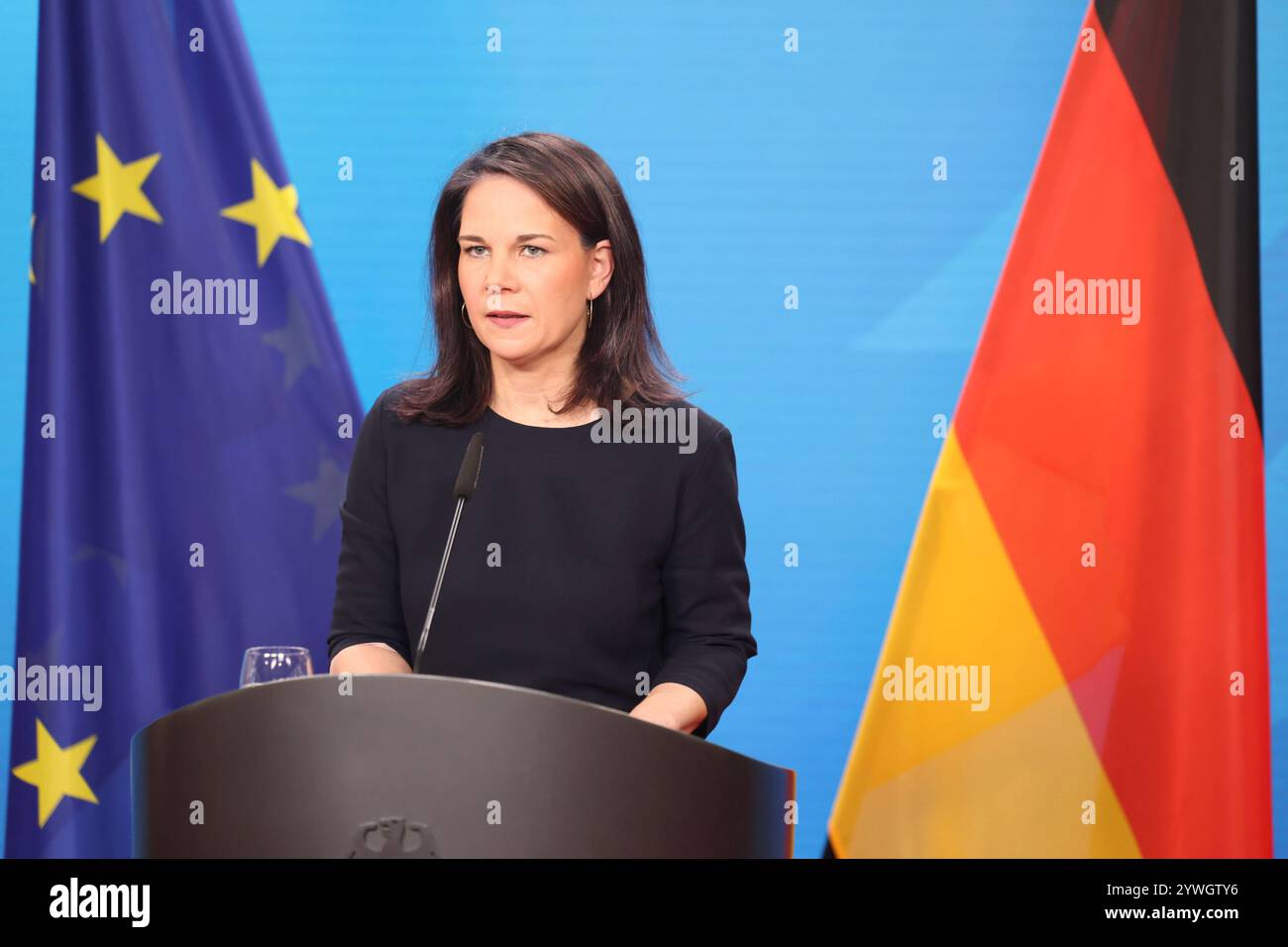 Annalena Baerbock, Aussenministerin, beim Pressestatement zur Lage in ...