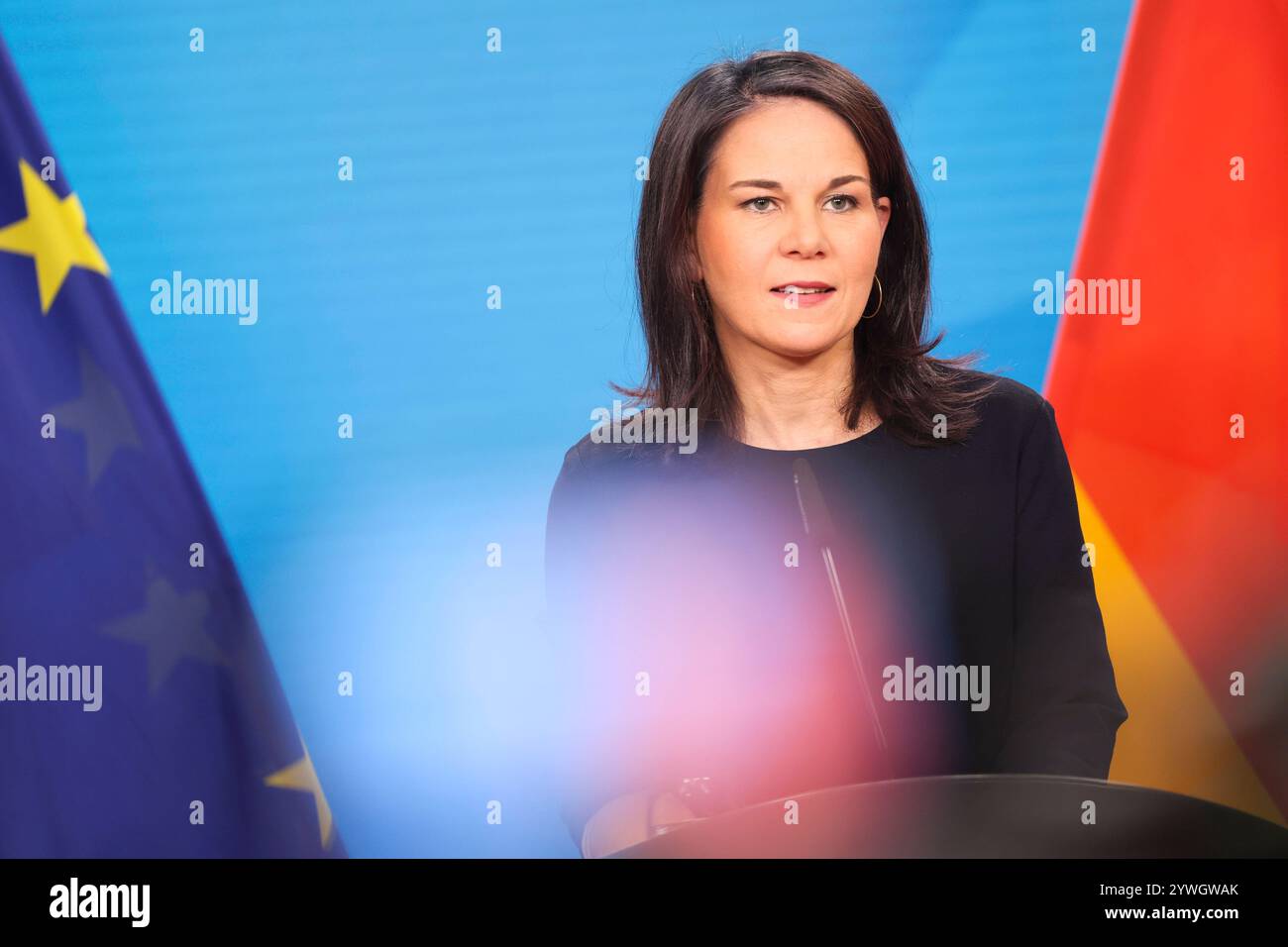 Annalena Baerbock, Aussenministerin, beim Pressestatement zur Lage in ...