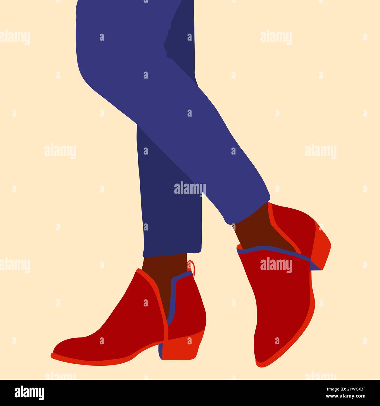 Vector illustration of simple female shoes Stock Photo - Alamy
