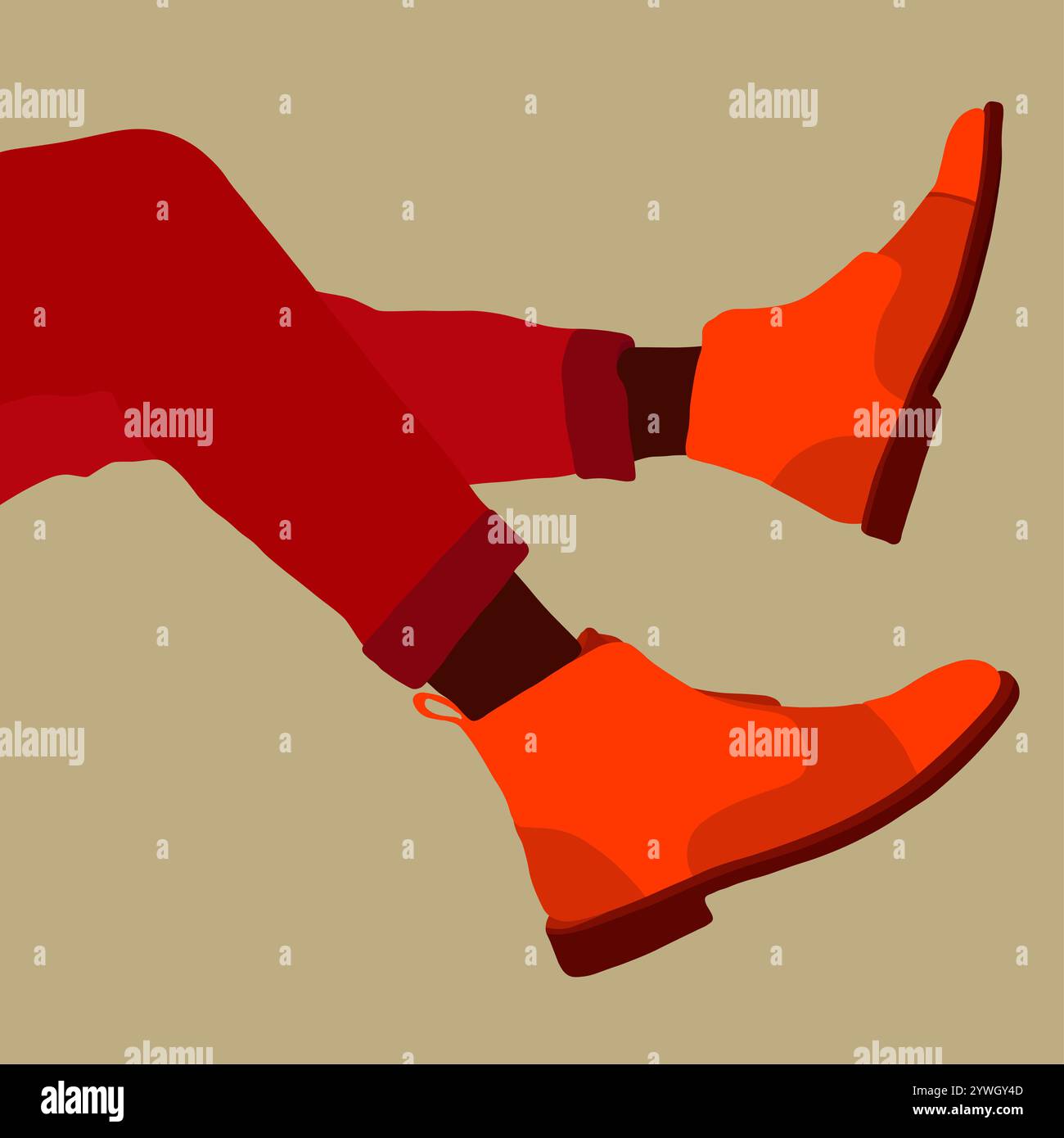 Vector illustration of male formal shoes Stock Photo - Alamy