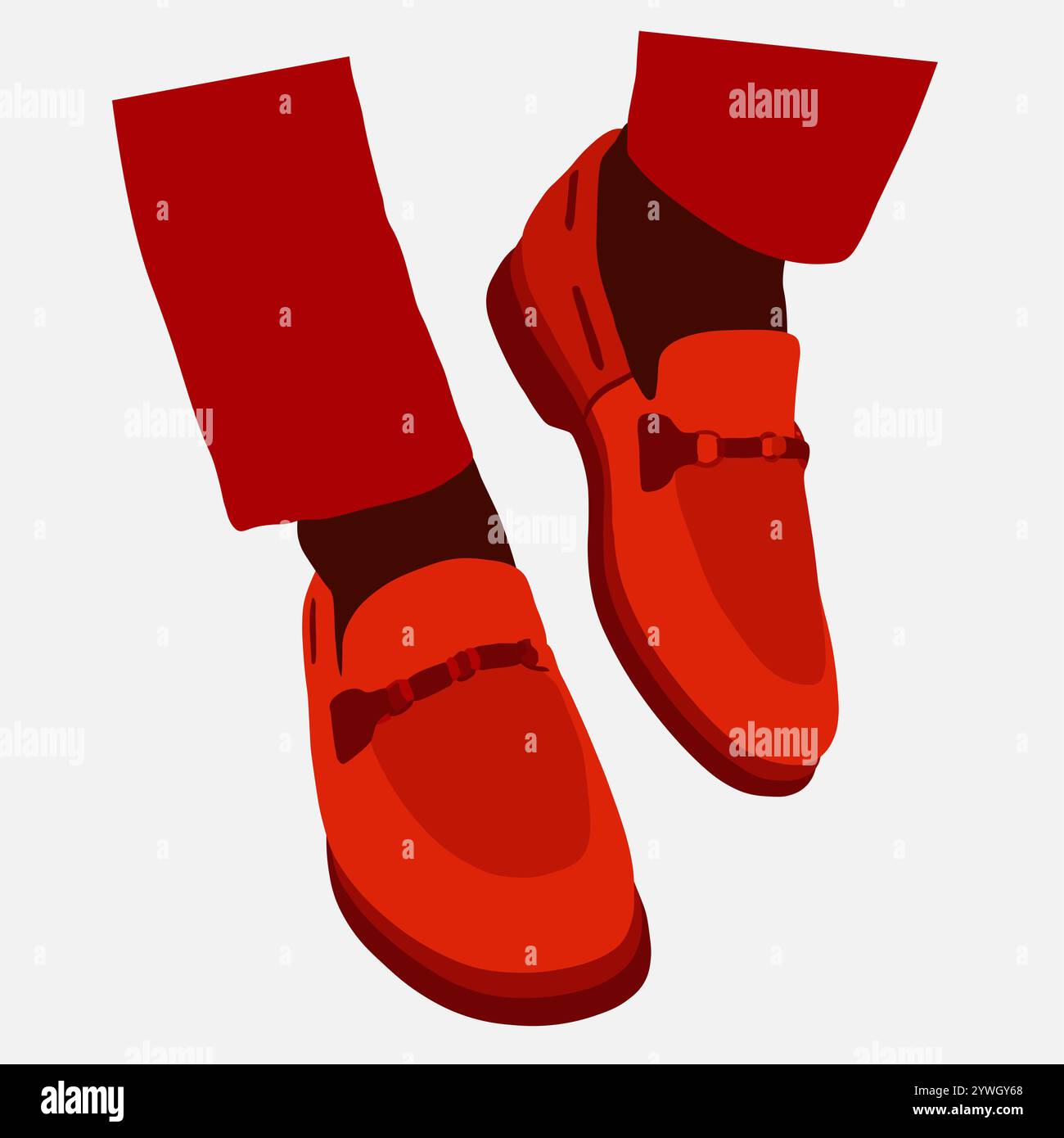 Vector illustration of male formal shoes Stock Photo - Alamy