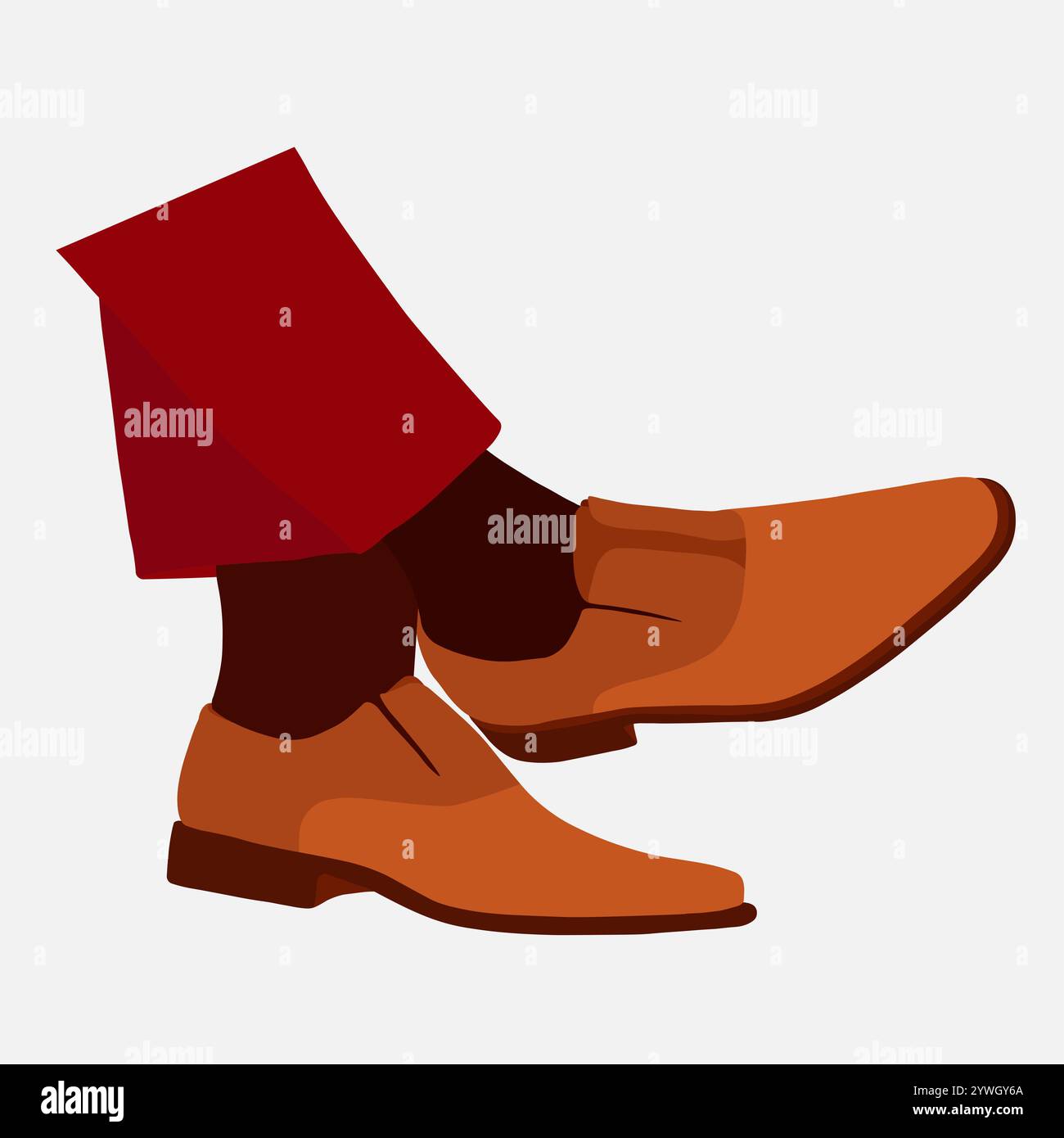 Vector illustration of male formal shoes Stock Photo - Alamy