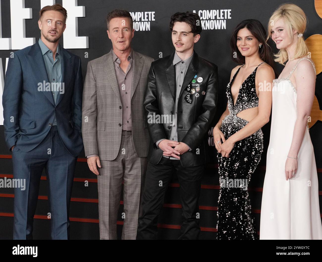 Los Angeles, USA. 10th Dec, 2024. (L-R) A COMPLETE UNKNOWN Cast - Boyd ...