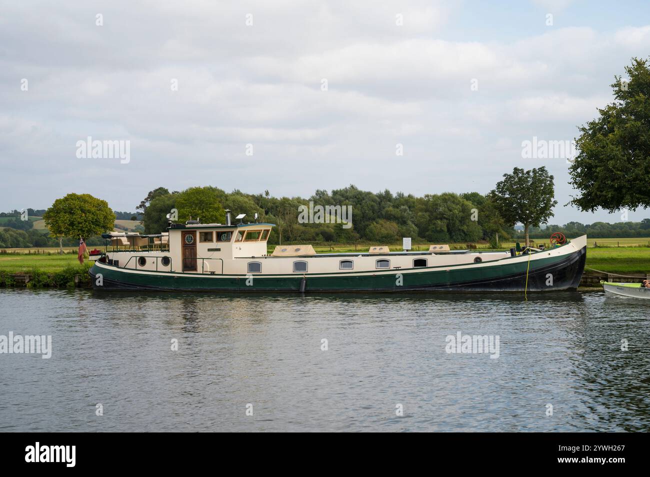 Dutch Barge The Howling Gale moored on the River Thames at Henley-on ...