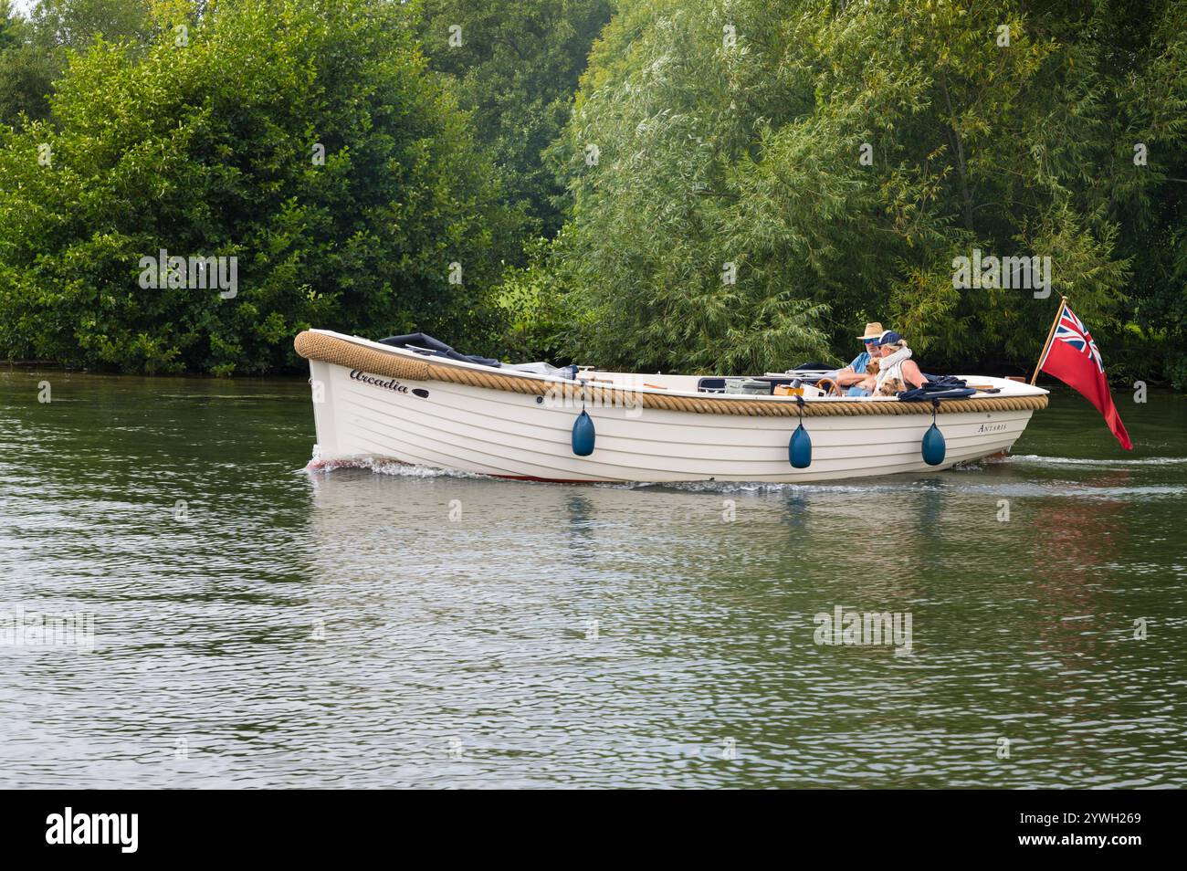 Couple cruising on river boat hi-res stock photography and images - Alamy