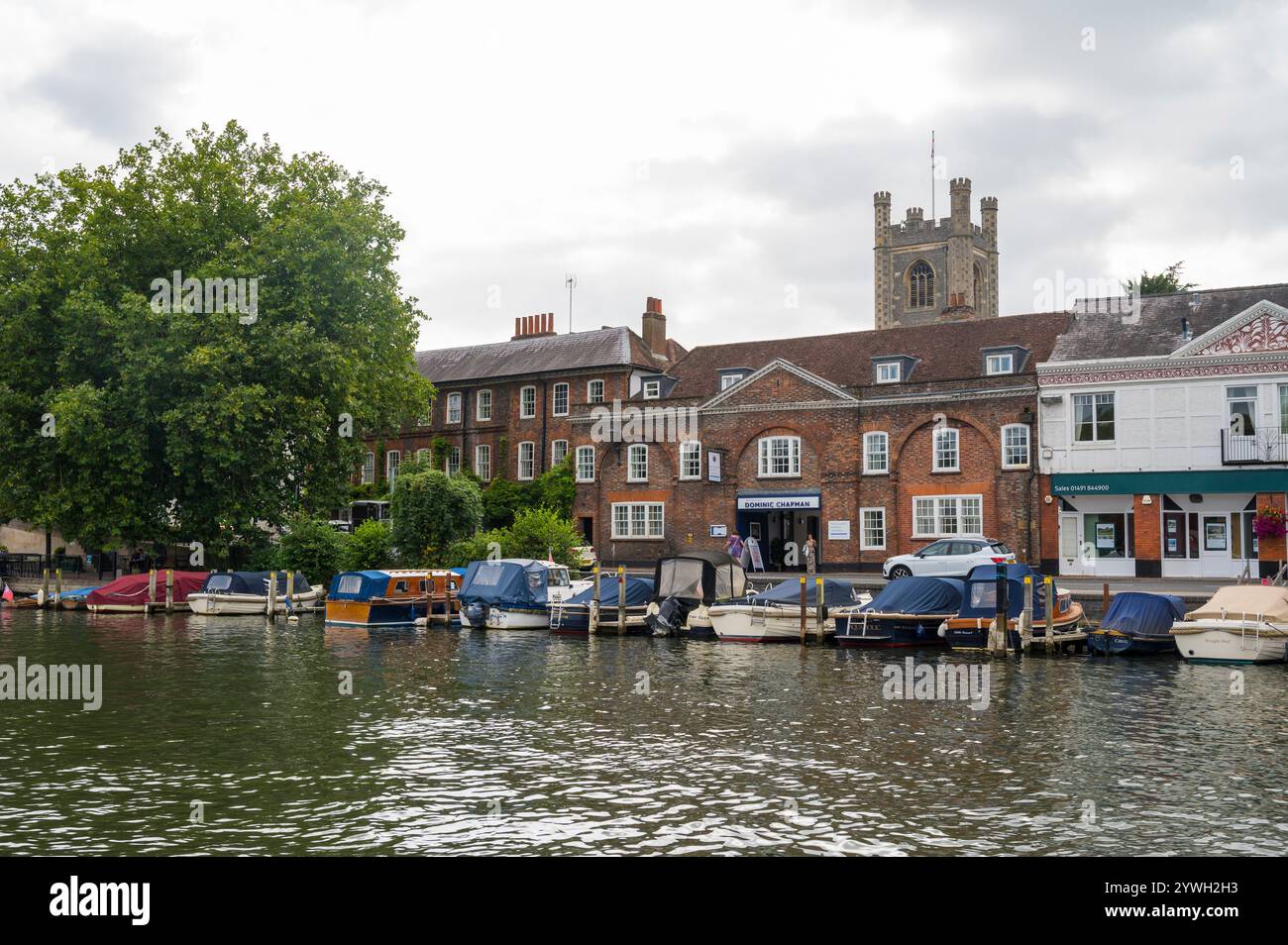 The town of Henley on Thames as viewed from the River Thames ...