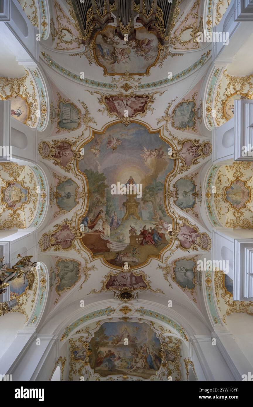 Vaults with ceiling paintings in the Maria Bruennlein pilgrimage ...