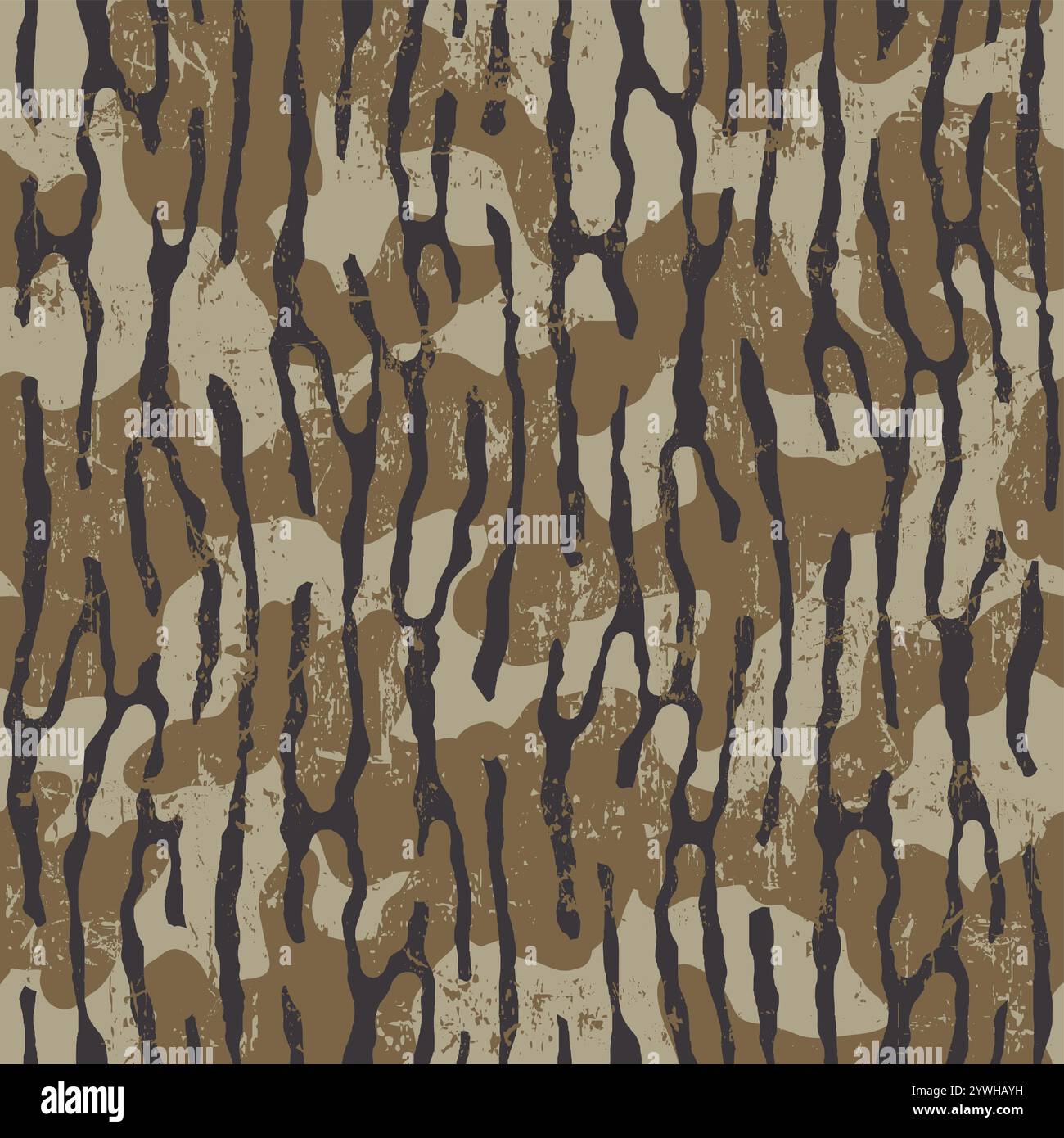 The oak bark seamless camouflage pattern combines the natural grunge ...