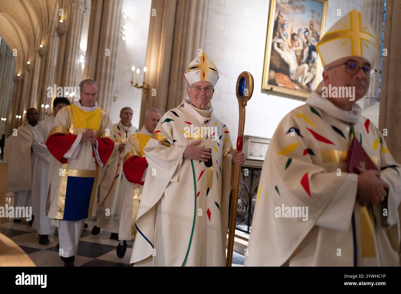 Paris, France. 11th Dec, 2024. Archbishop of Paris Laurent Ulrich at ...