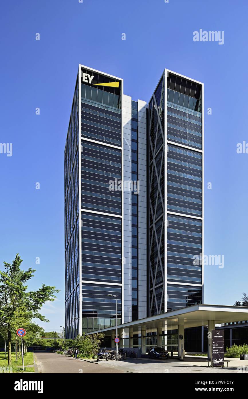 Skyscraper, Cross, Towers, architect Norman Foster, Zuidas financial ...