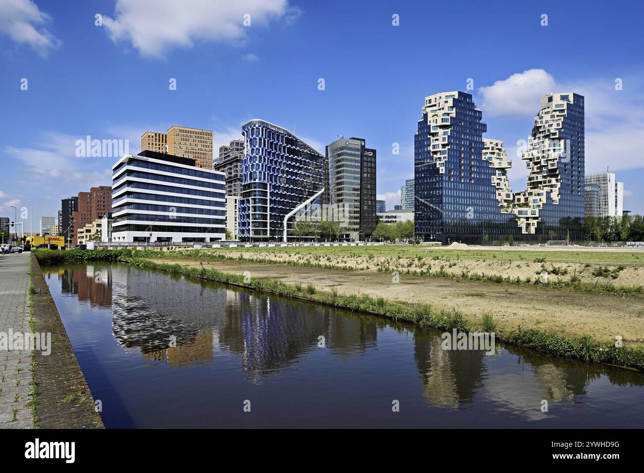 Skyline with office buildings NautaDutilh, Symphony, towers, Symphony ...