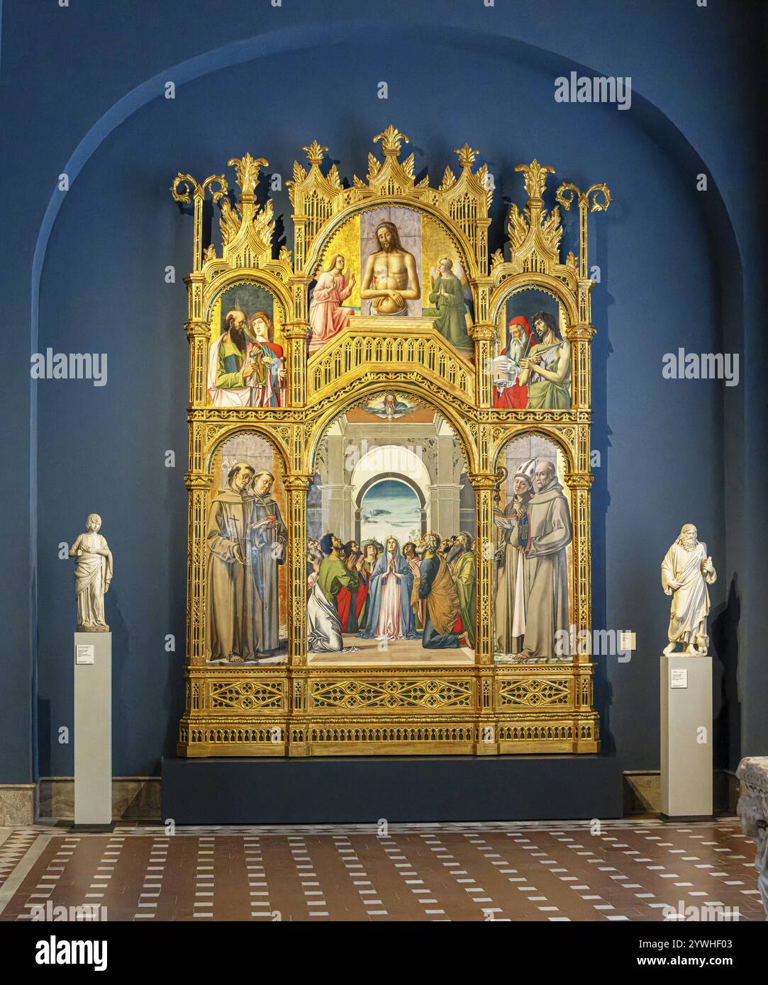 Bode Museum, religious altar, gilded, Berlin, Germany, Europe Stock ...